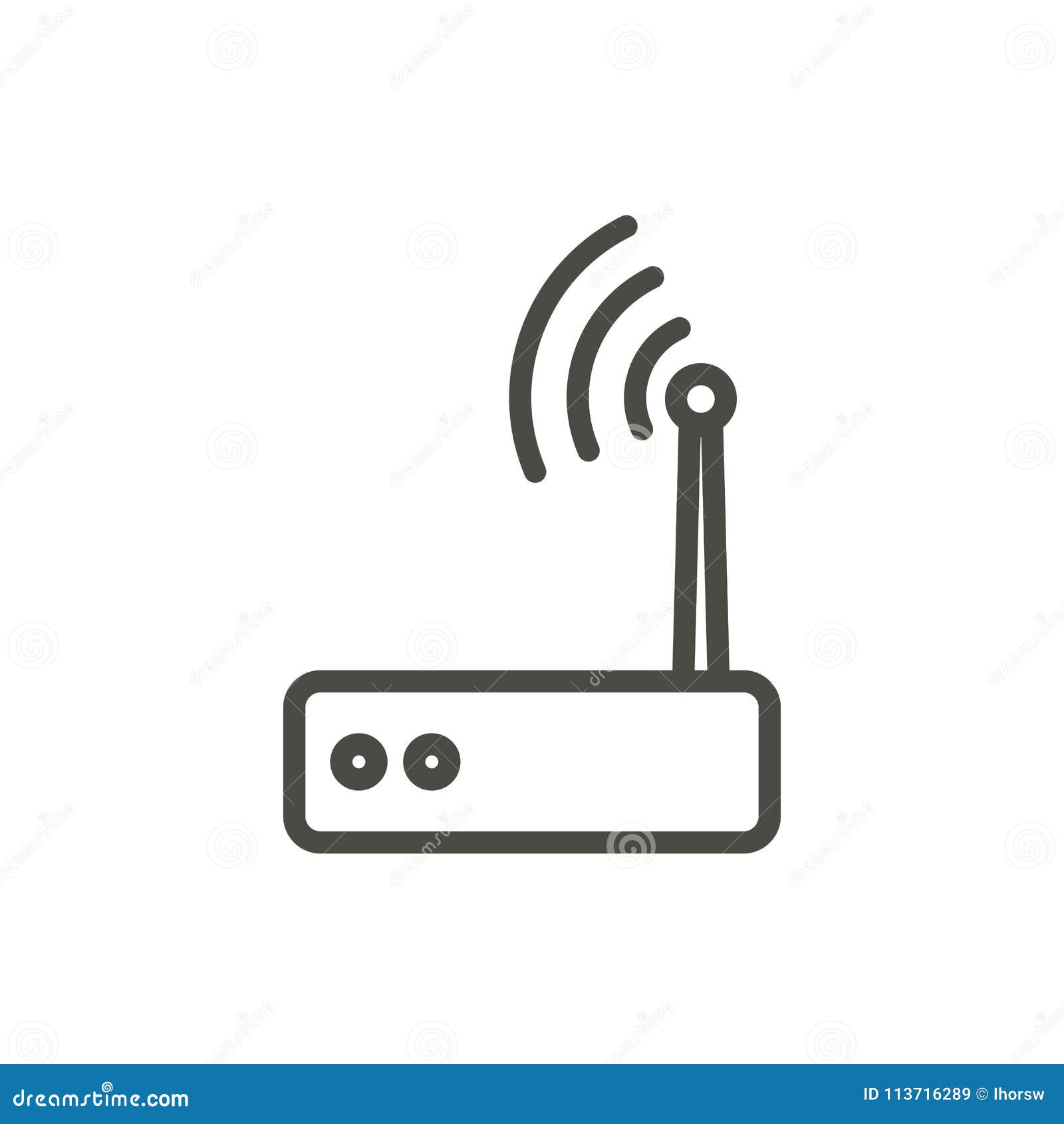 Wifi Router Icon Vector. Line Wireless Symbol Stock Vector ... Wifi Router Icon Vector. Line Wireless Symbol Stock Vector ...
