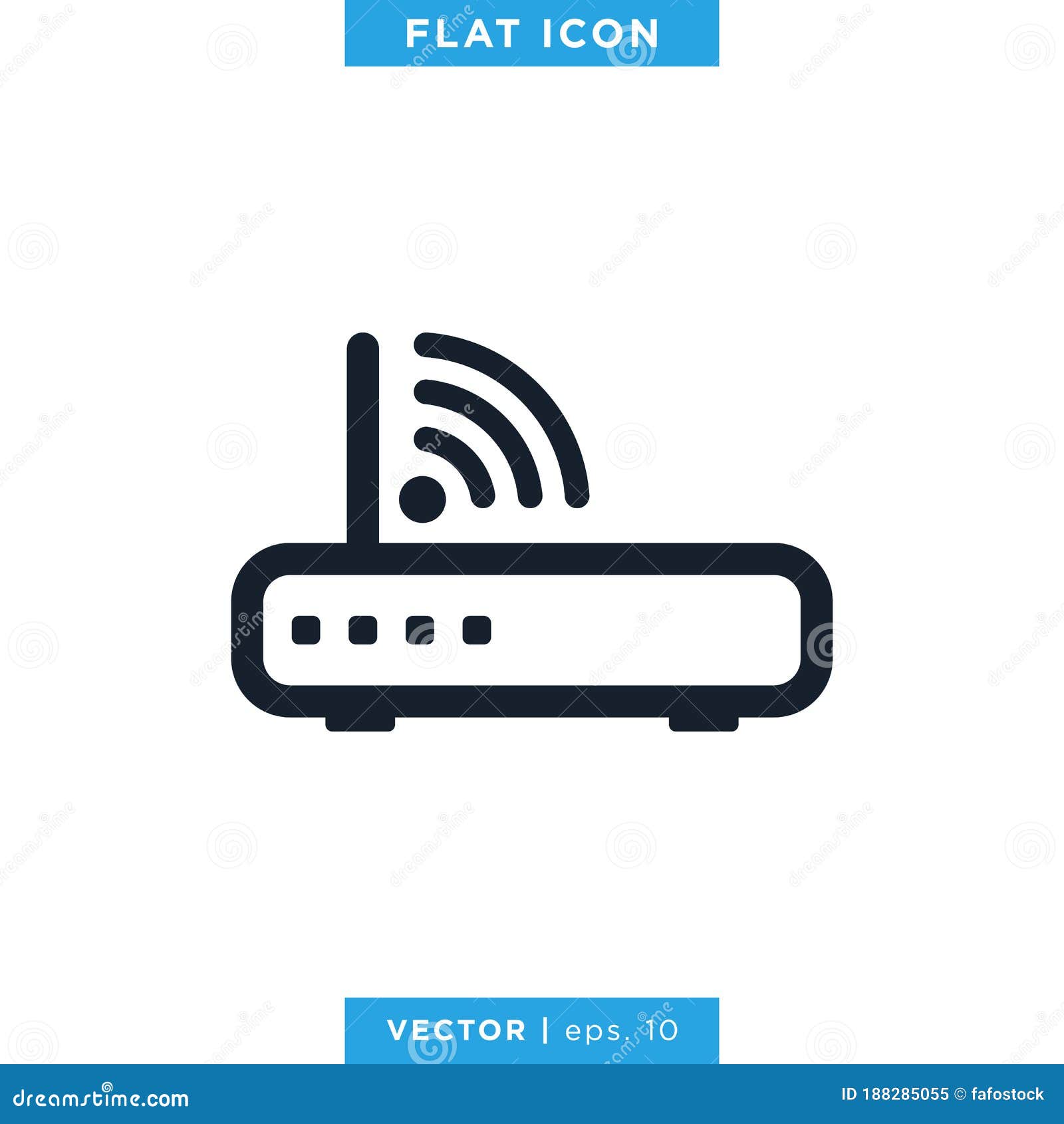 Wifi Router Icon Vector Logo Design Template Stock Vector ...