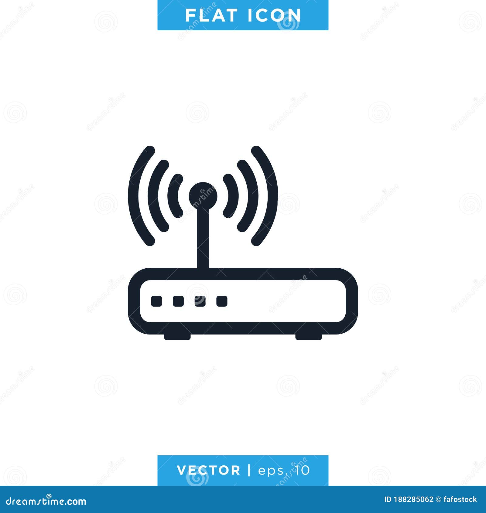 Wifi Router Icon Vector Logo Design Template Stock Vector ...