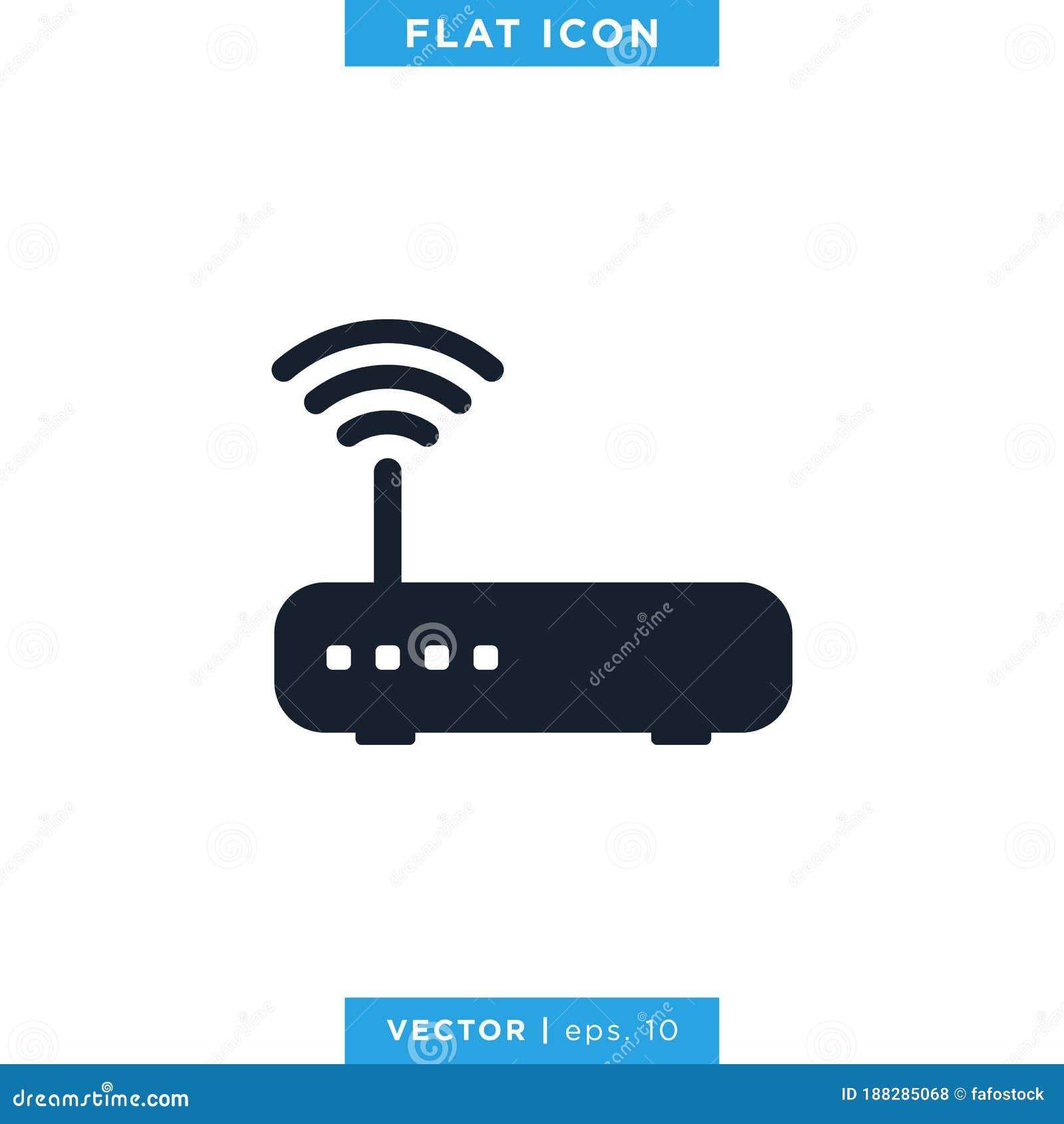 Wifi Router Icon Vector Logo Design Template Stock Vector ...
