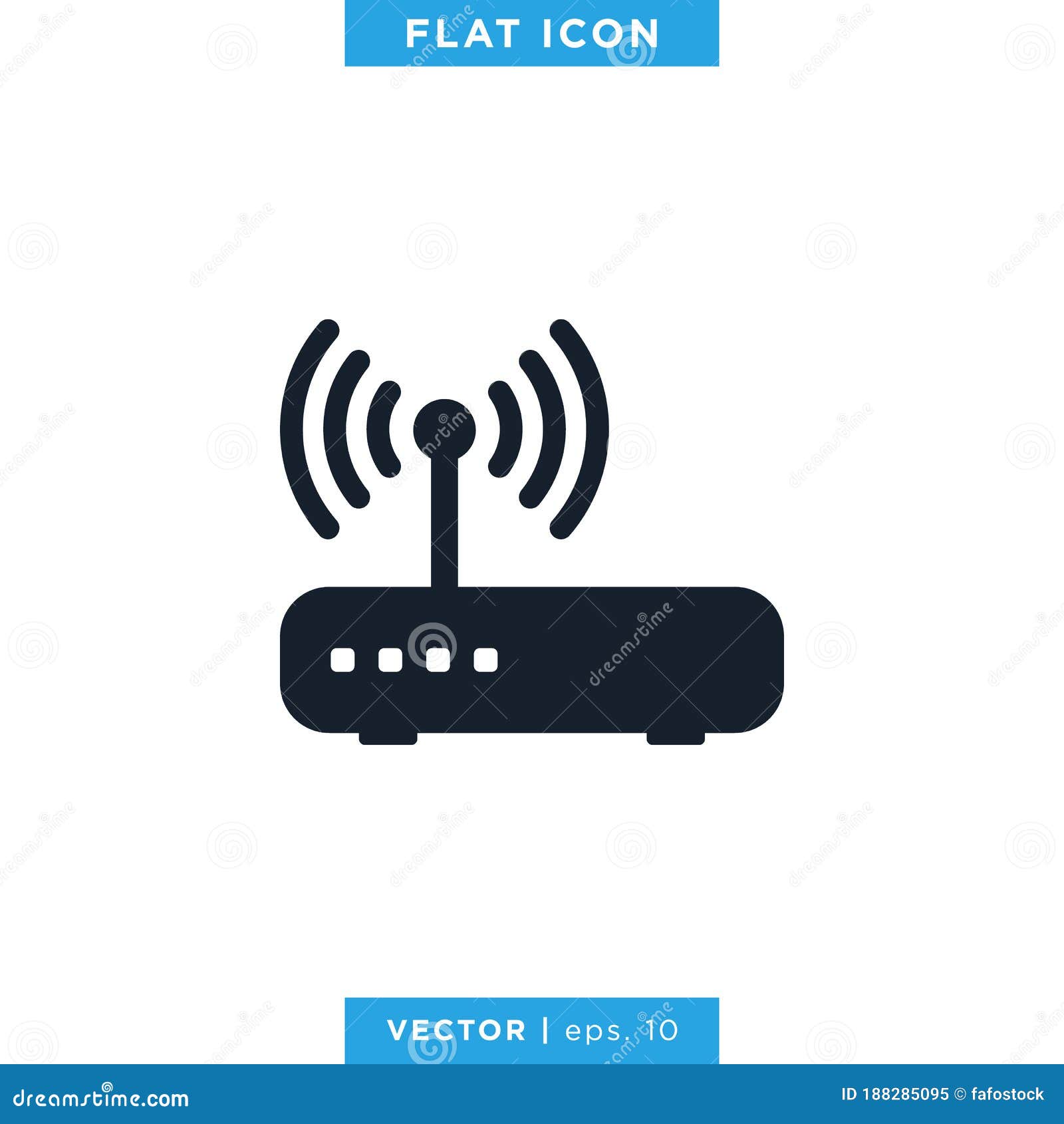 Wifi Router Icon Vector Logo Design Template Stock Vector ...