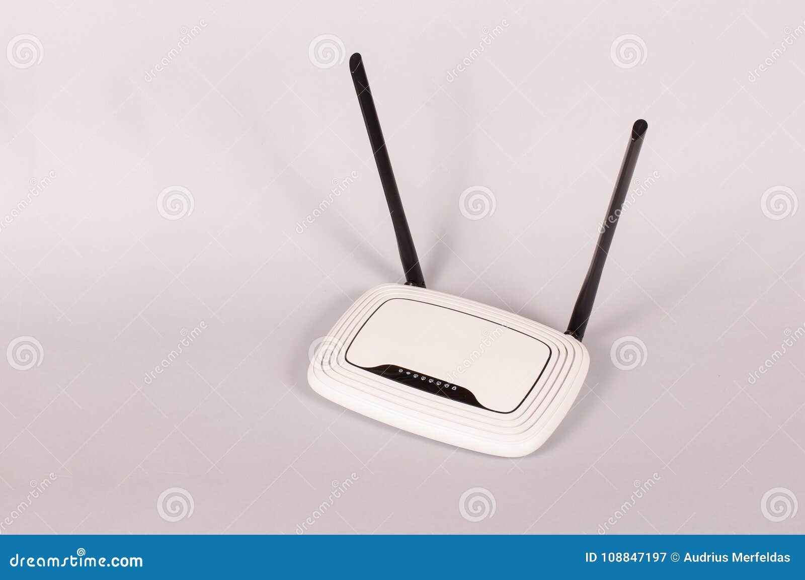 WiFi Router Isolated on the Gray Background Stock Image - Image of grey ...