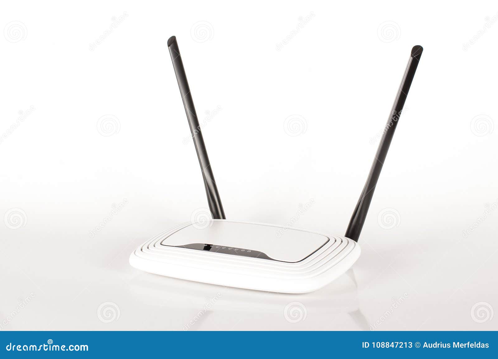 WiFi Router Isolated on the White Background Stock Image - Image of ...
