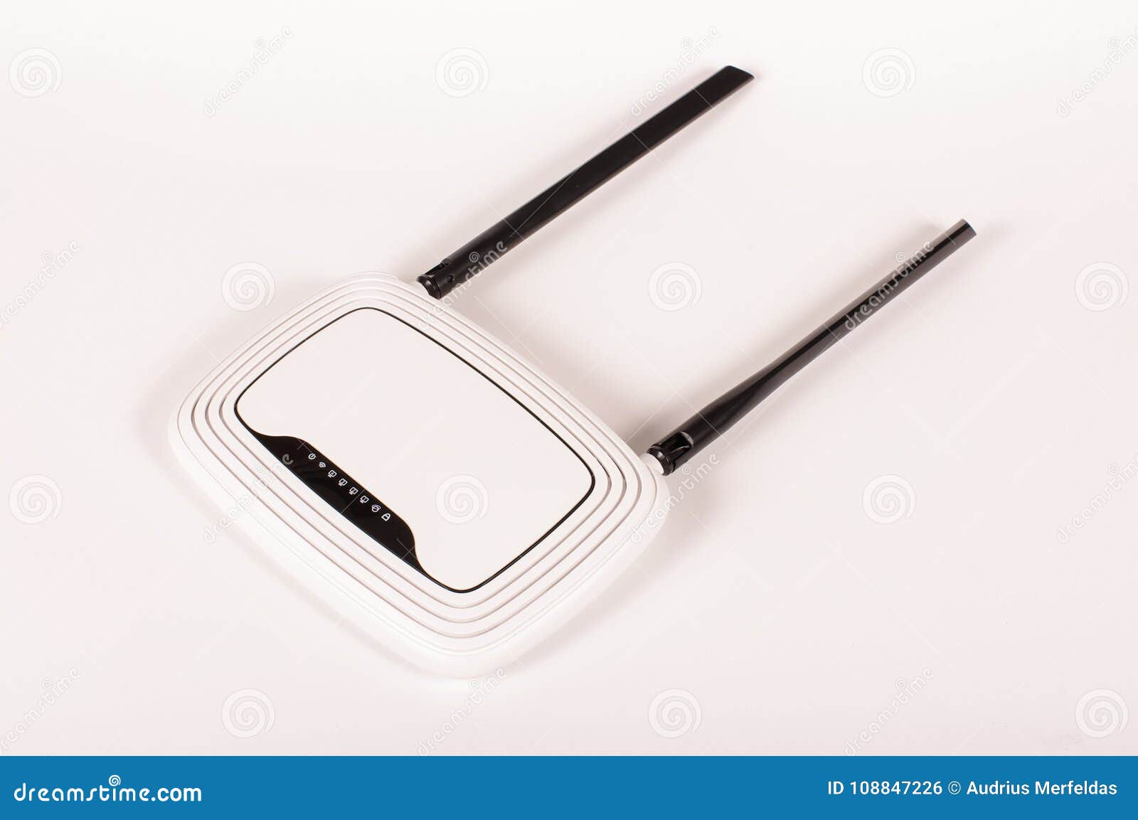 WiFi Router Isolated on the White Background Stock Photo - Image of ...