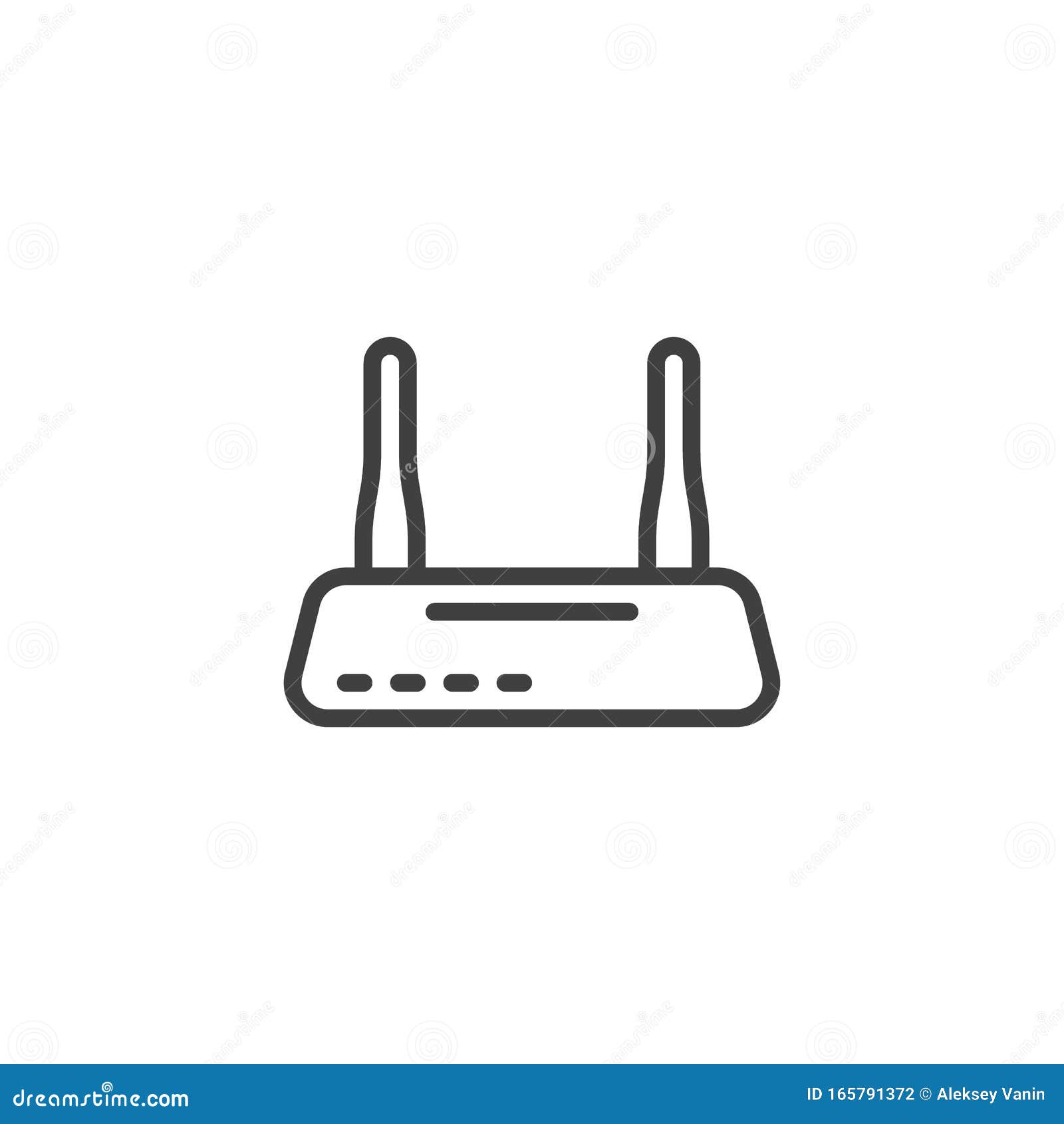Wifi Router line icon stock vector. Illustration of logo - 165791372 Wifi Router line icon stock vector. Illustration of logo - 165791372