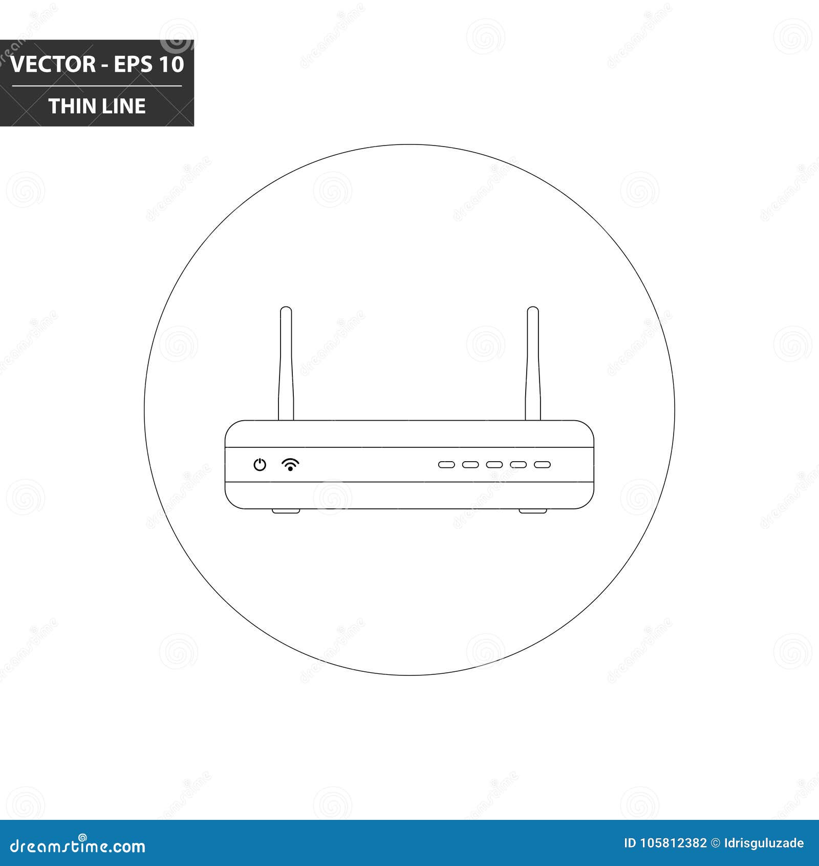 WiFi Router - Modem Thin Line Flat Icon Stock Vector - Illustration of ... WiFi Router - Modem Thin Line Flat Icon Stock Vector - Illustration of ...