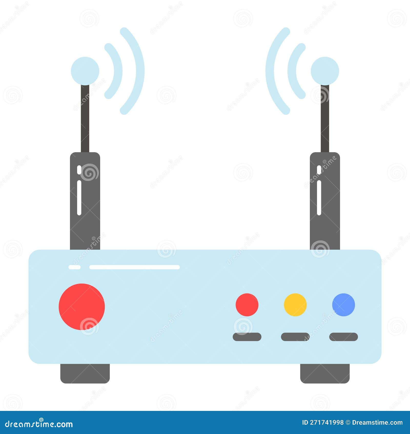 Wireless Dsl Modem Cartoon Vector Illustration | CartoonDealer.com ...