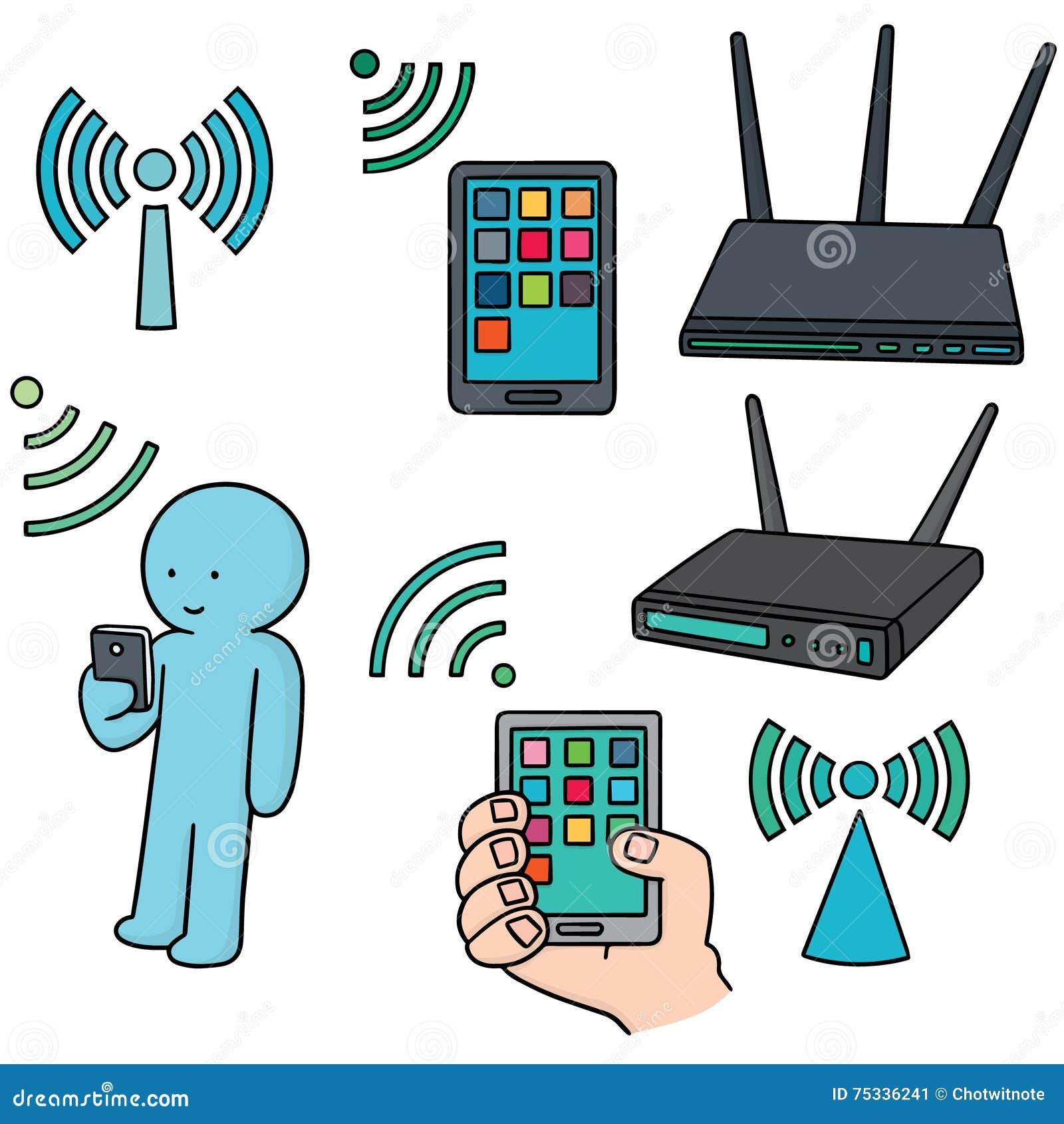Wifi router stock vector. Illustration of icon, business - 75336241 Wifi router stock vector. Illustration of icon, business - 75336241