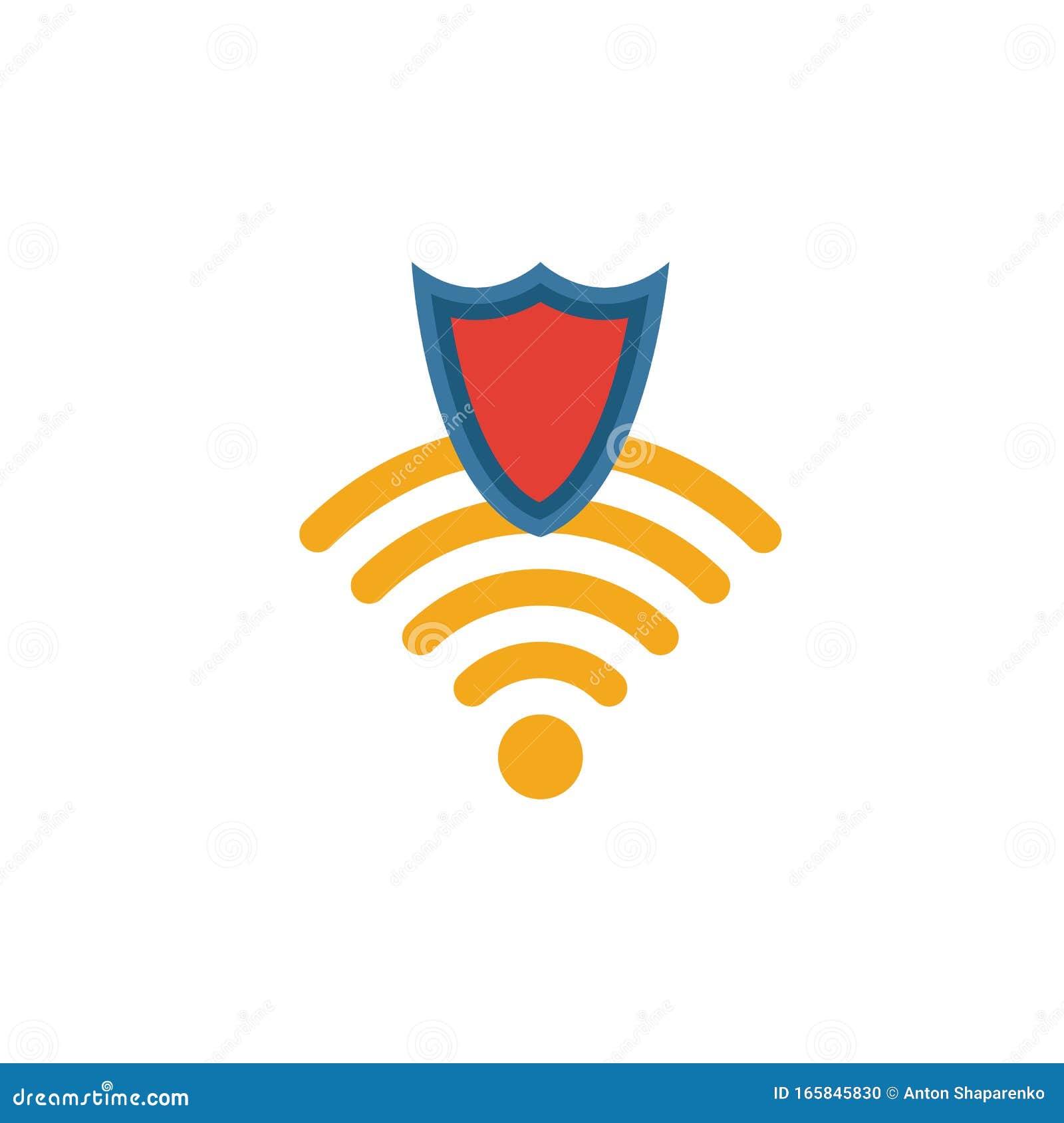 Wifi Security Icon. Simple Element from Security Icons Collection Stock ...