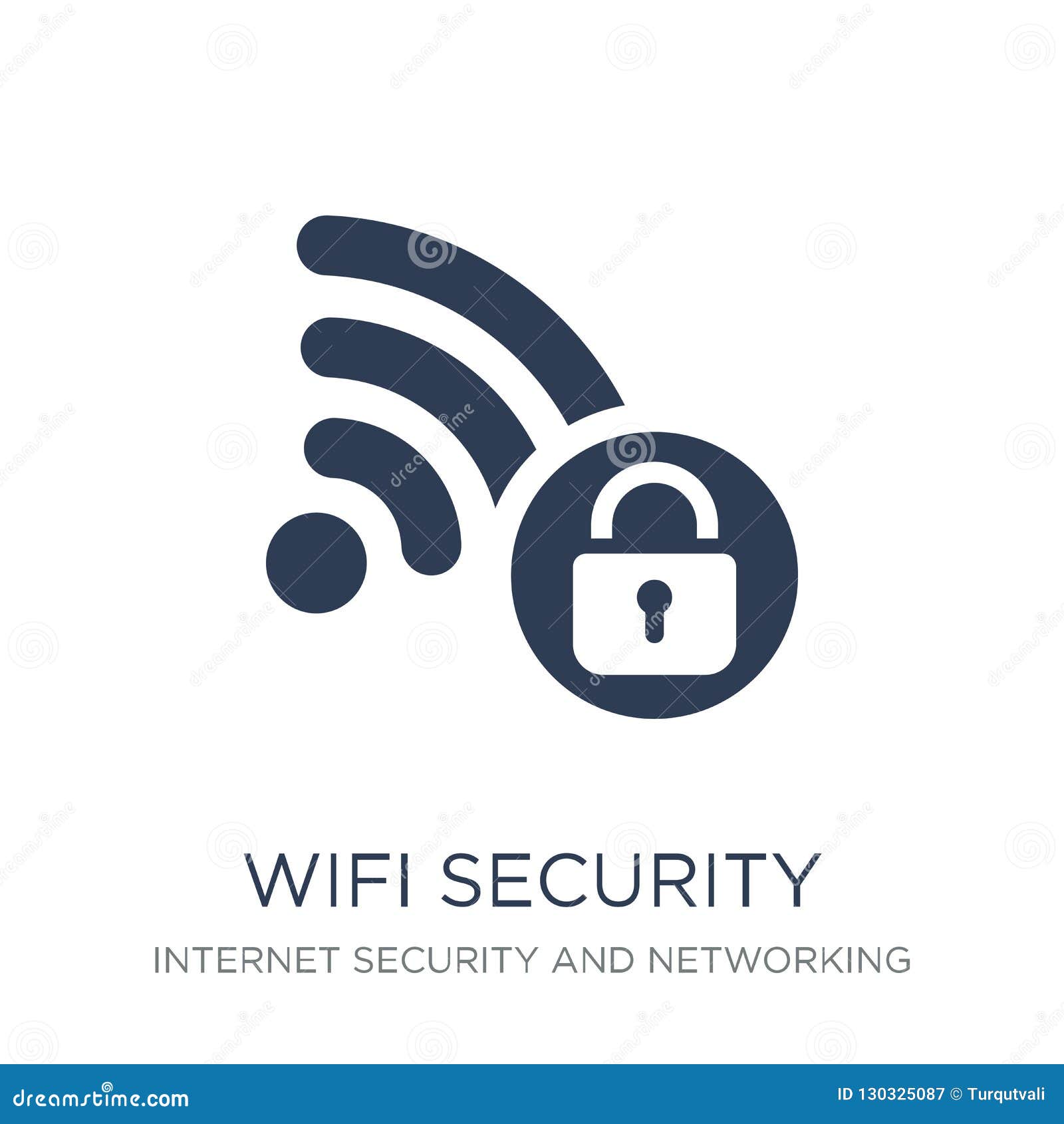 Wifi Security Icon. Trendy Flat Vector Wifi Security Icon on White ...