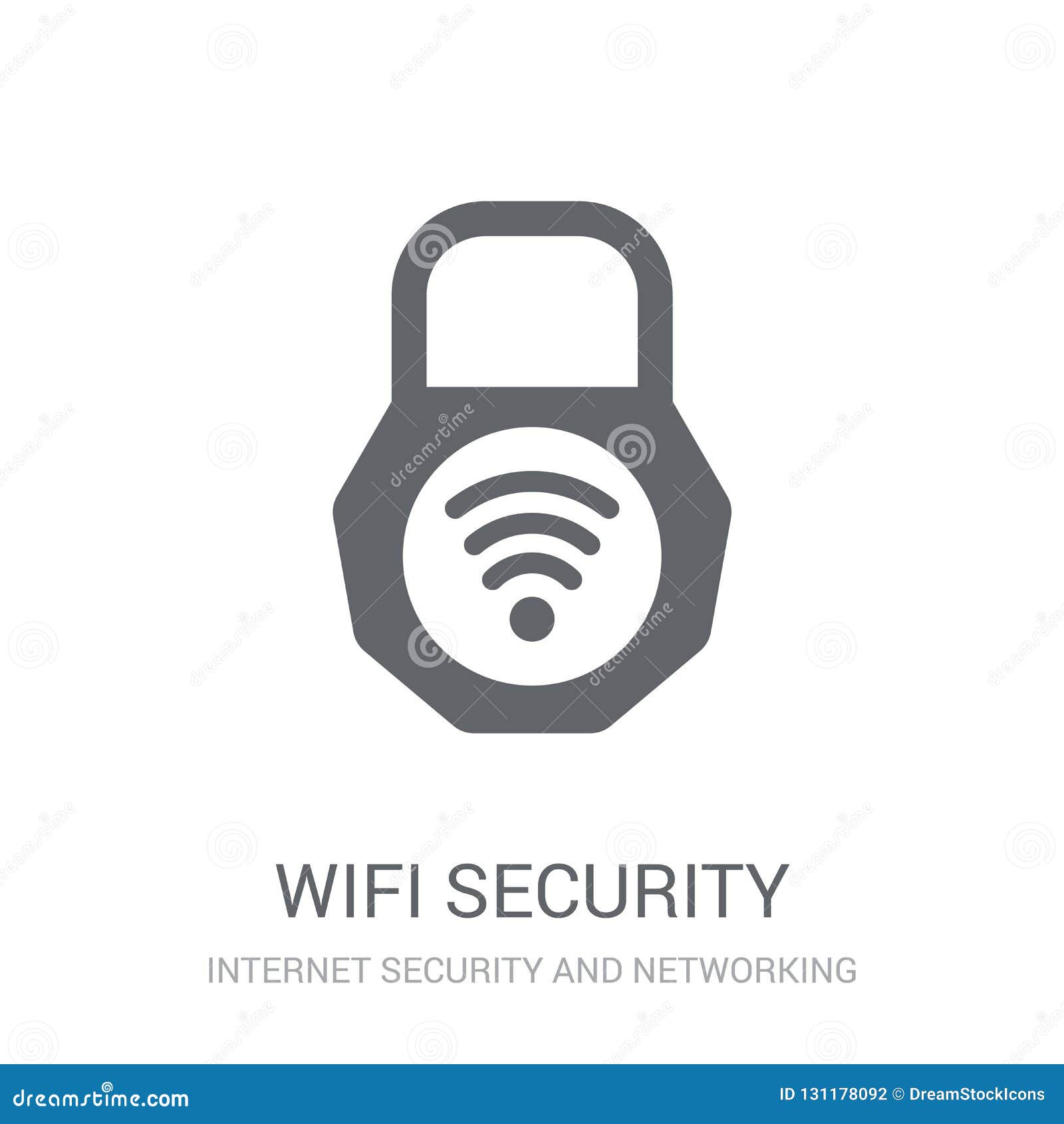 Wifi Security Icon. Trendy Wifi Security Logo Concept on White B Stock ...