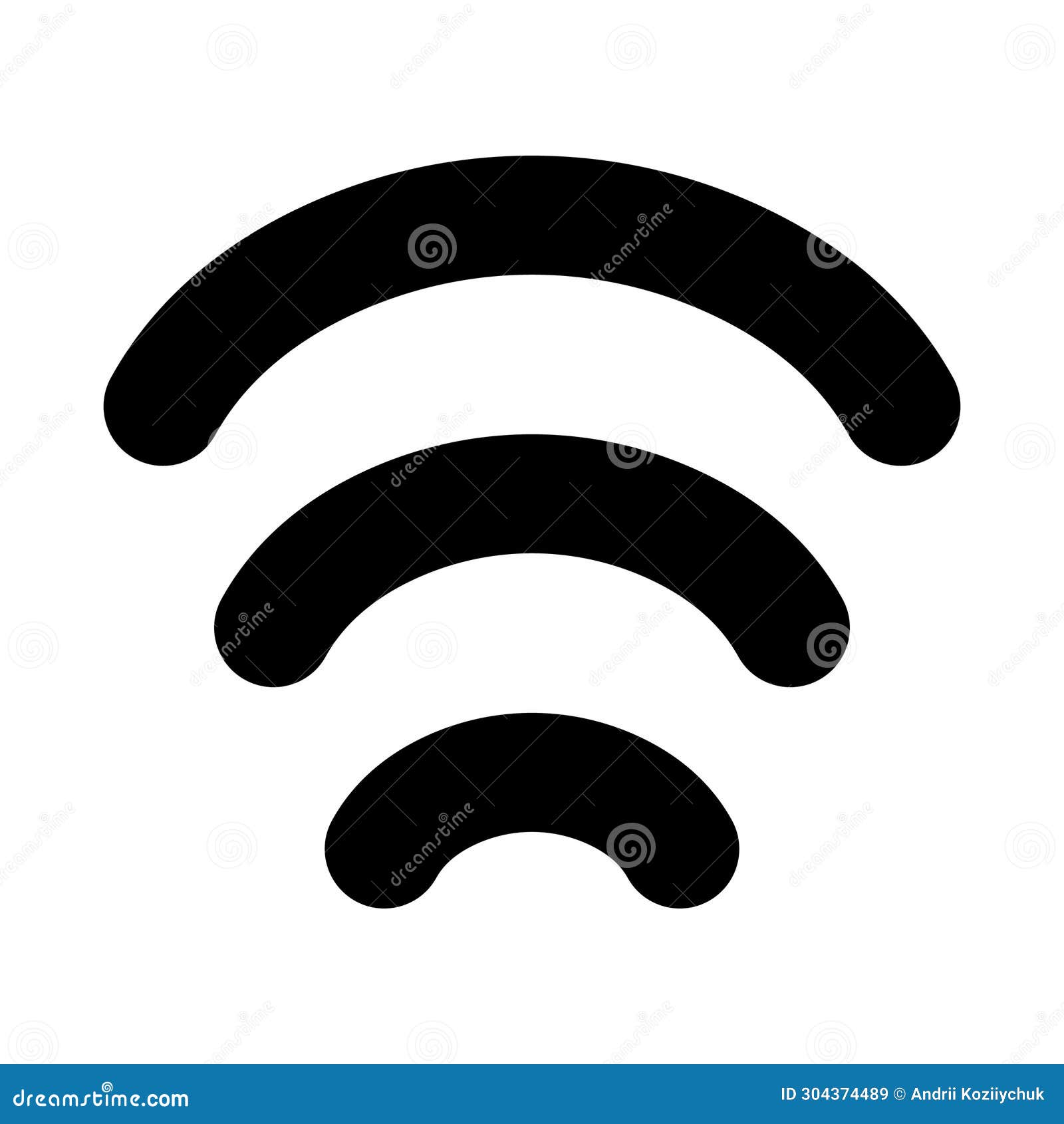 Wifi Set of Vector Icons. Internet Wave Vector. Wireless Internet ...