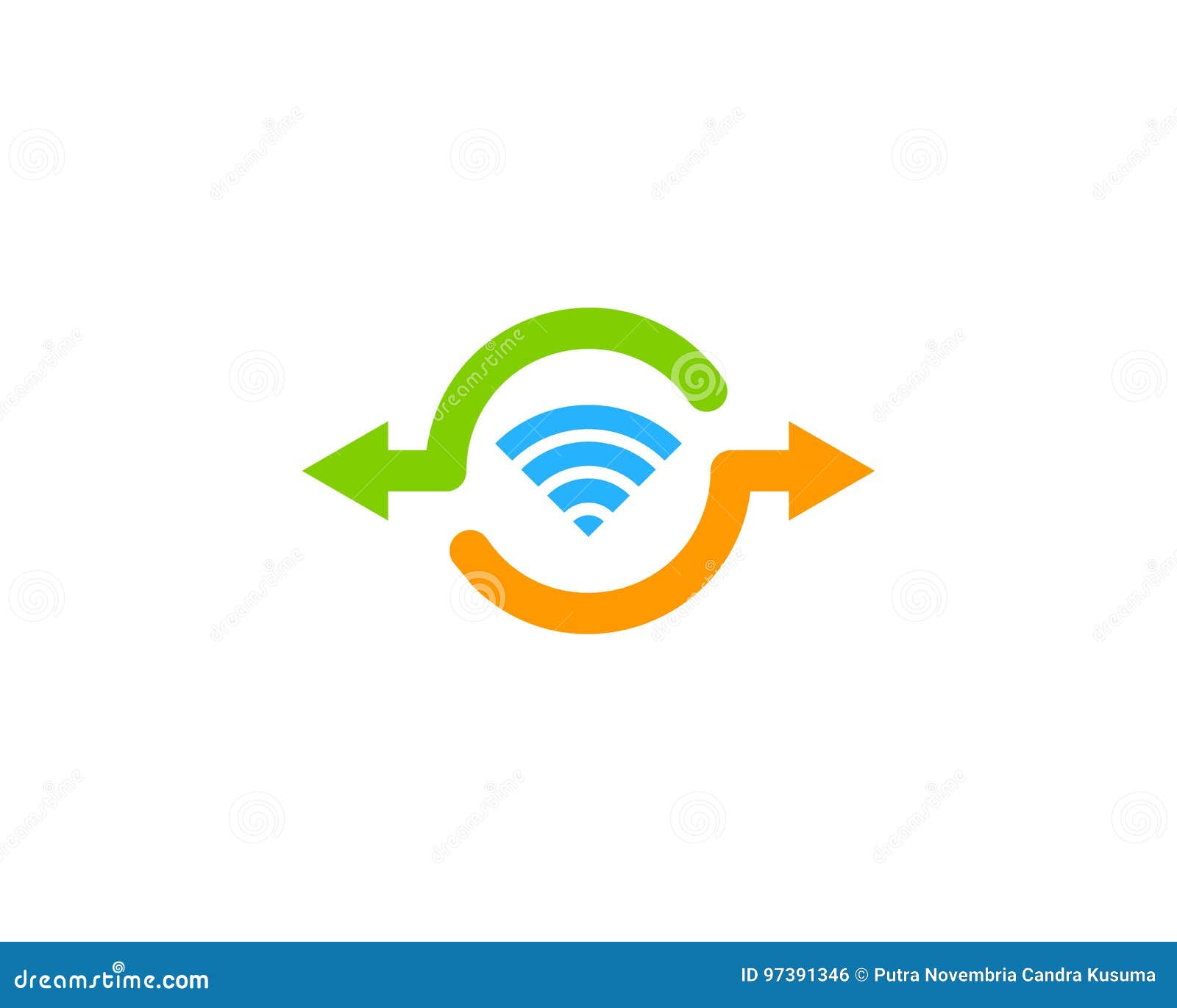 Wifi Share Icon Logo Design Element Stock Vector - Illustration of ...