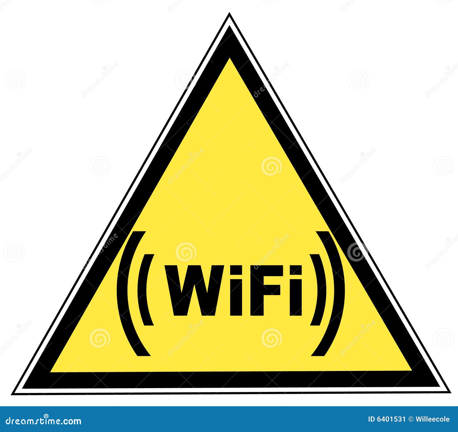 Wifi sign stock vector. Illustration of spot, visual, network - 6401531