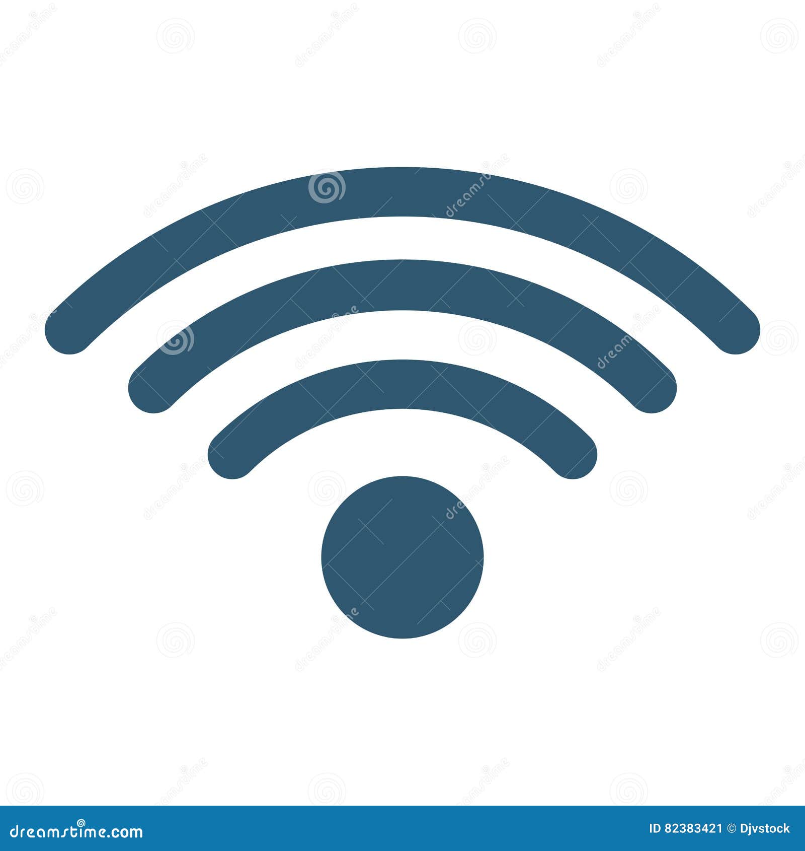 Wifi signal icon image stock vector. Illustration of computer - 82383421