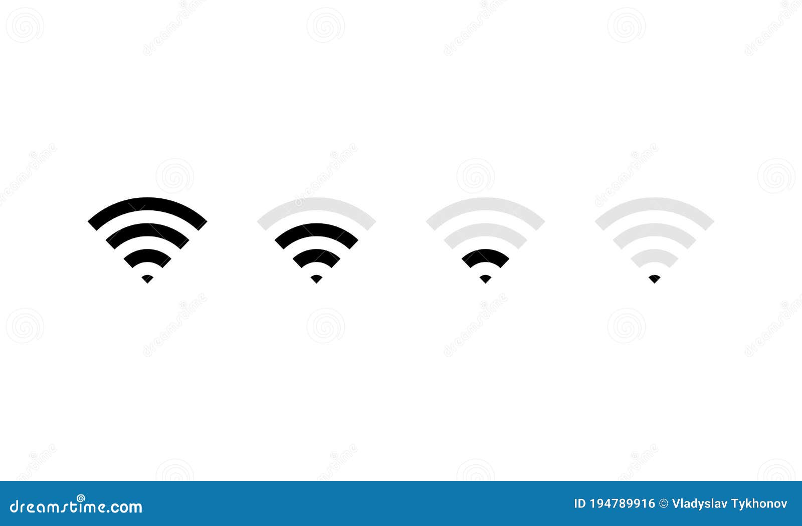 Wifi Signal Strength Icon Set. Wi-Fi Level Symbol. Vector EPS 10 Stock ... Wifi Signal Strength Icon Set. Wi-Fi Level Symbol. Vector EPS 10 Stock ...