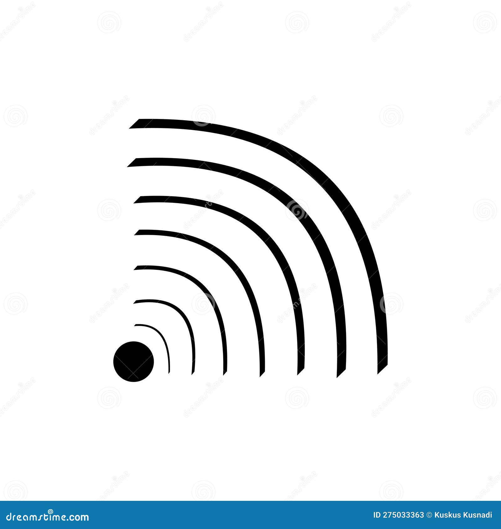 Wifi signal vector icon stock vector. Illustration of podcast - 275033363