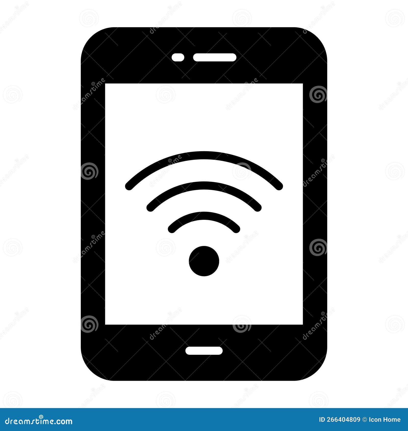 Wifi Signals Sign Inside the Mobile Concept of Mobile Wifi Stock Vector ...