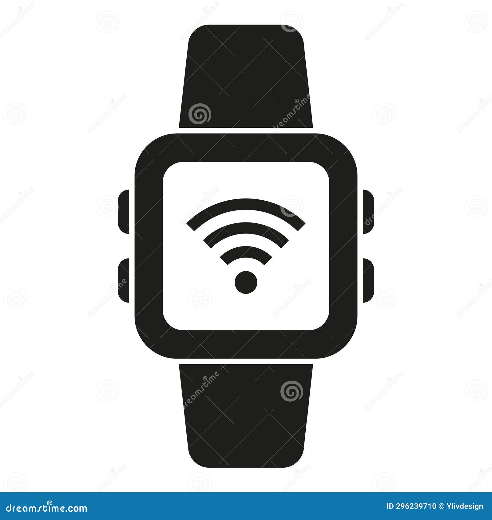 Wifi Smartwatch Icon Simple Vector. Smart Office Device Stock Vector ...