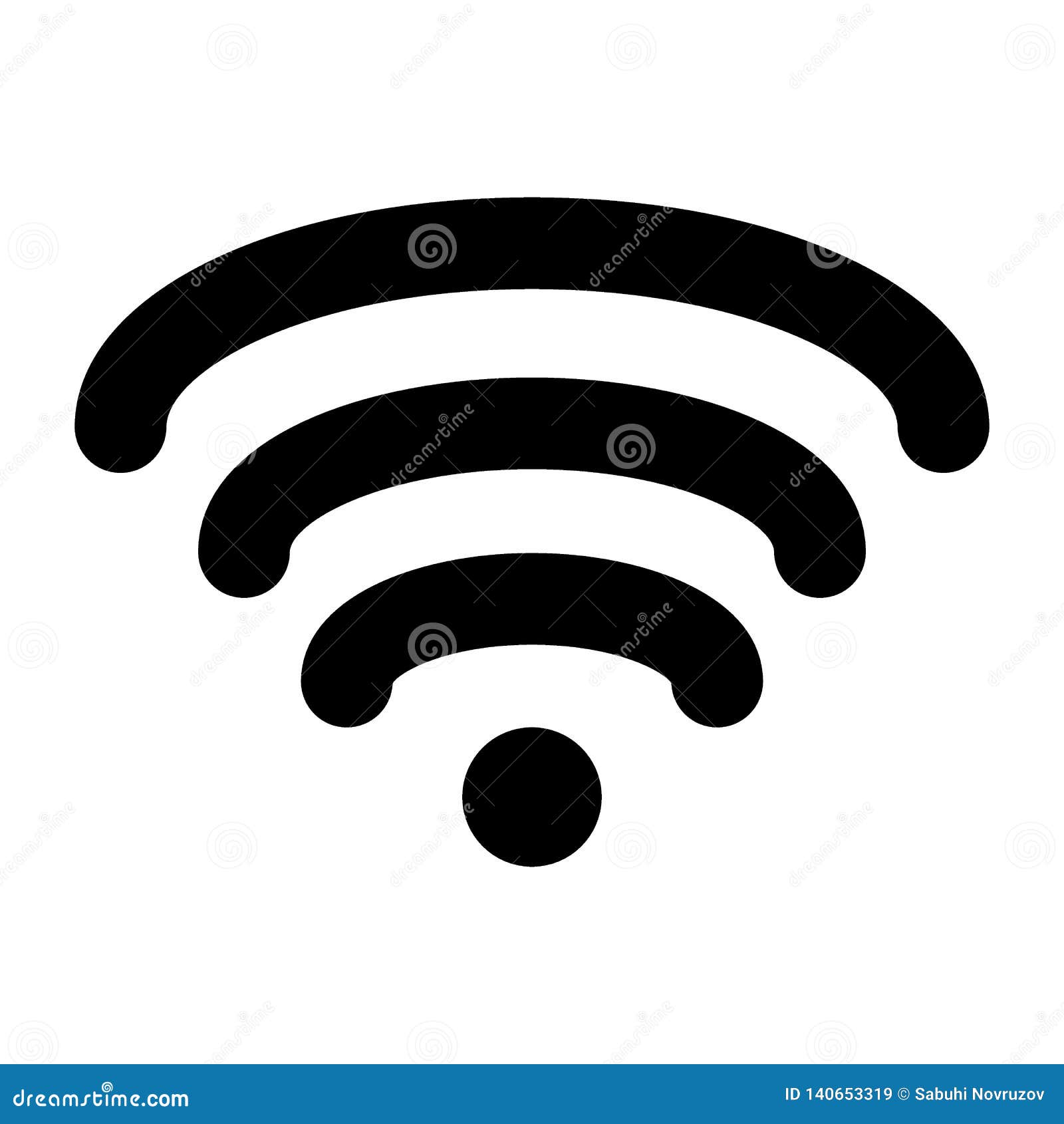 Wifi Solid Icon. Internet Vector Illustration Isolated on White Stock ...