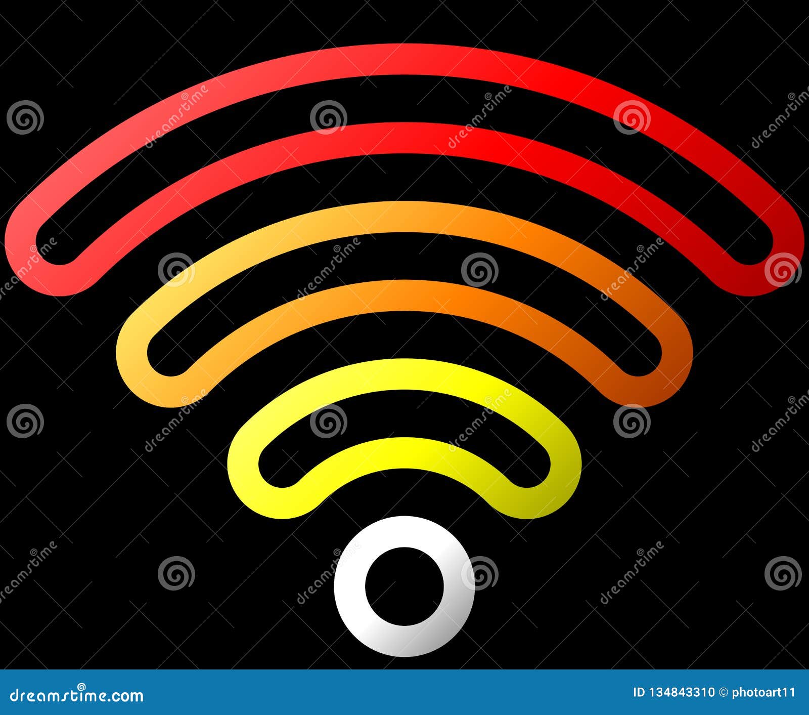 Wifi Symbol Icon - Colorful Outlined Rounded Gradient, Isolated ... Wifi Symbol Icon - Colorful Outlined Rounded Gradient, Isolated ...