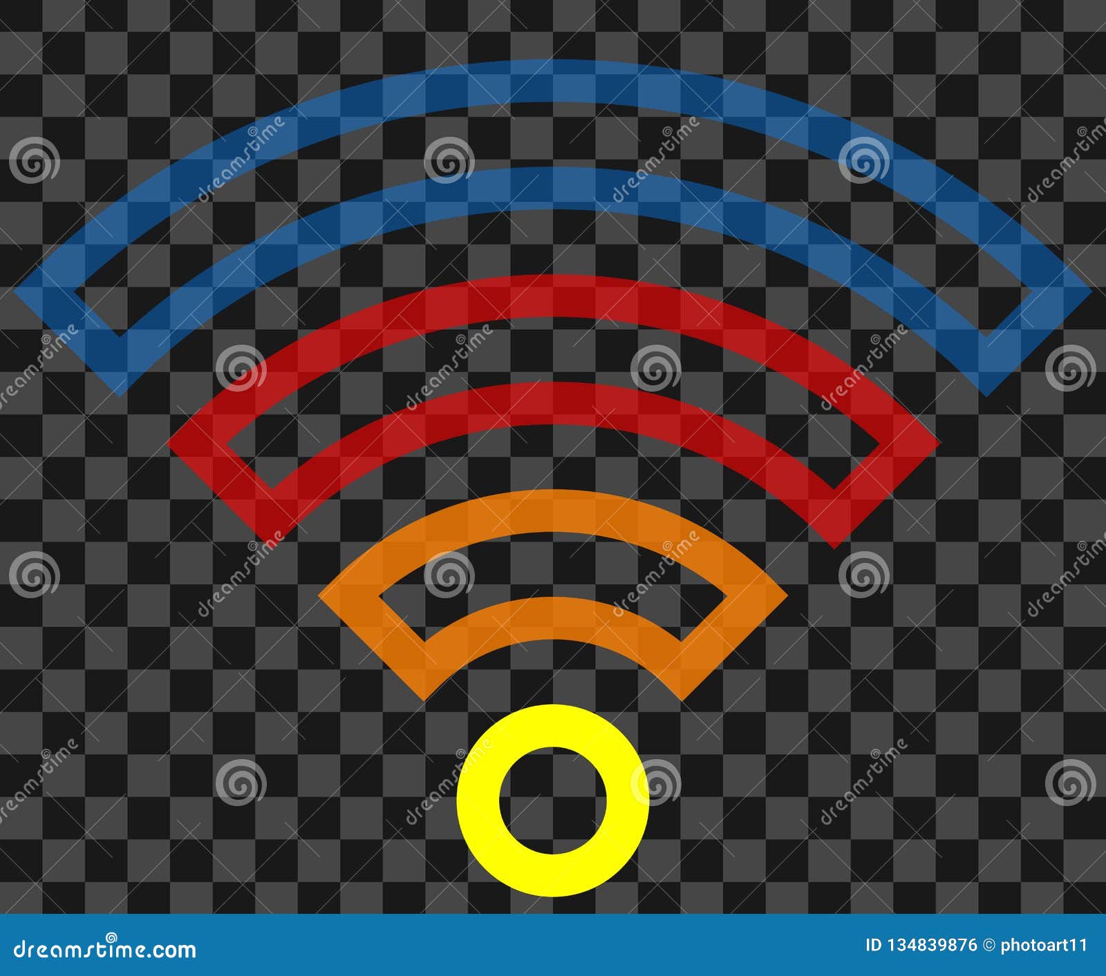 Wifi Symbol Icon - Colorful Outlined Transparent, Isolated - Vector ... Wifi Symbol Icon - Colorful Outlined Transparent, Isolated - Vector ...