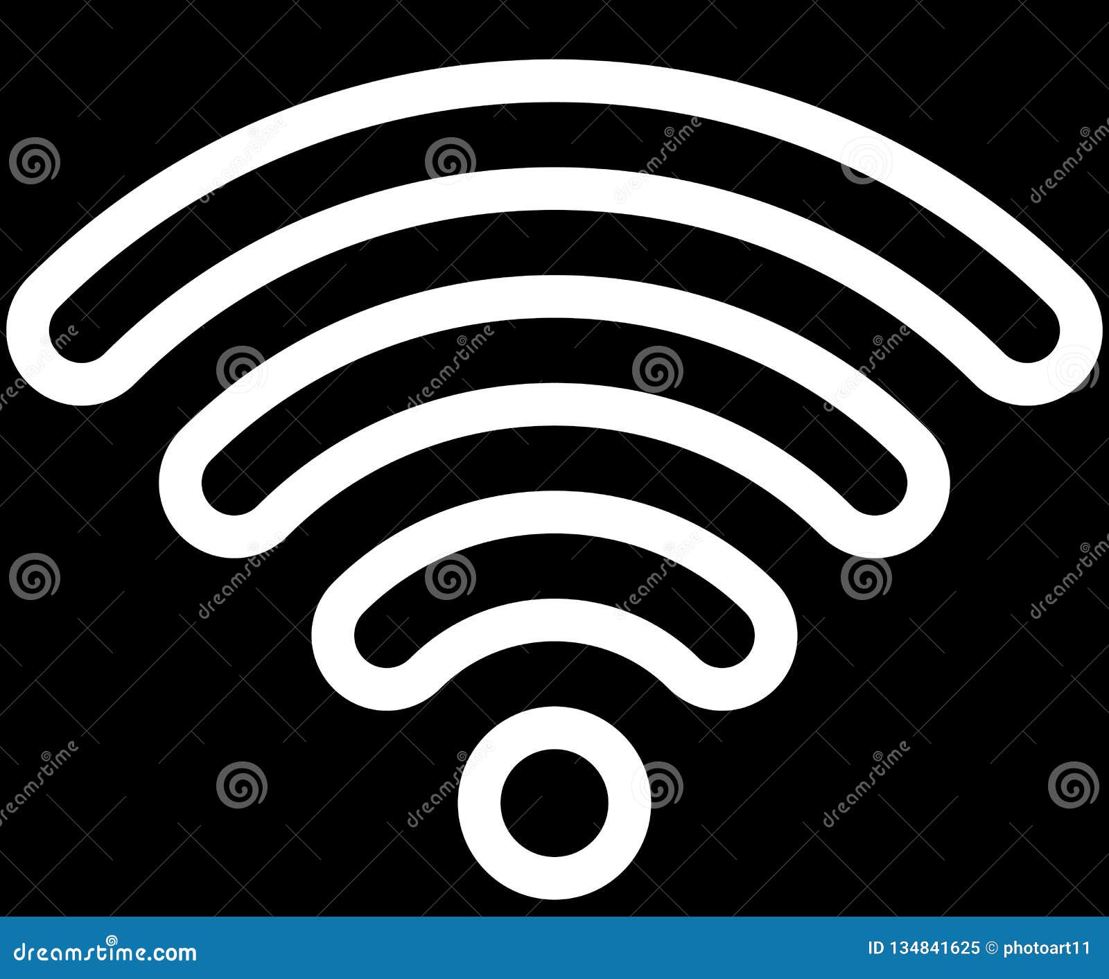 Wifi Symbol Icon - White Outlined Rounded, Isolated - Vector Stock ... Wifi Symbol Icon - White Outlined Rounded, Isolated - Vector Stock ...