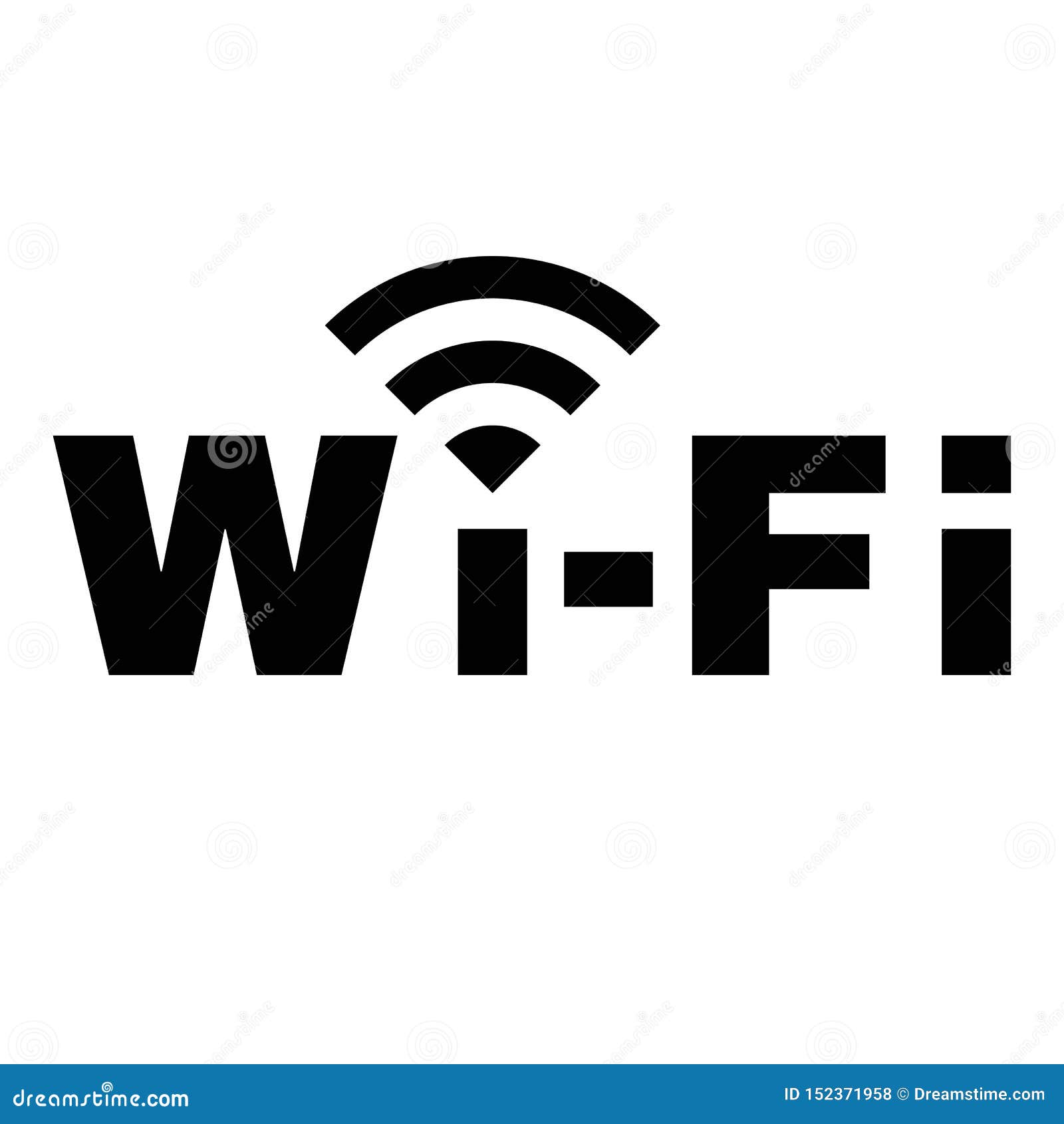 WiFi Symbol Icon, Wireless Local Area Networking Vector Stock Vector ...