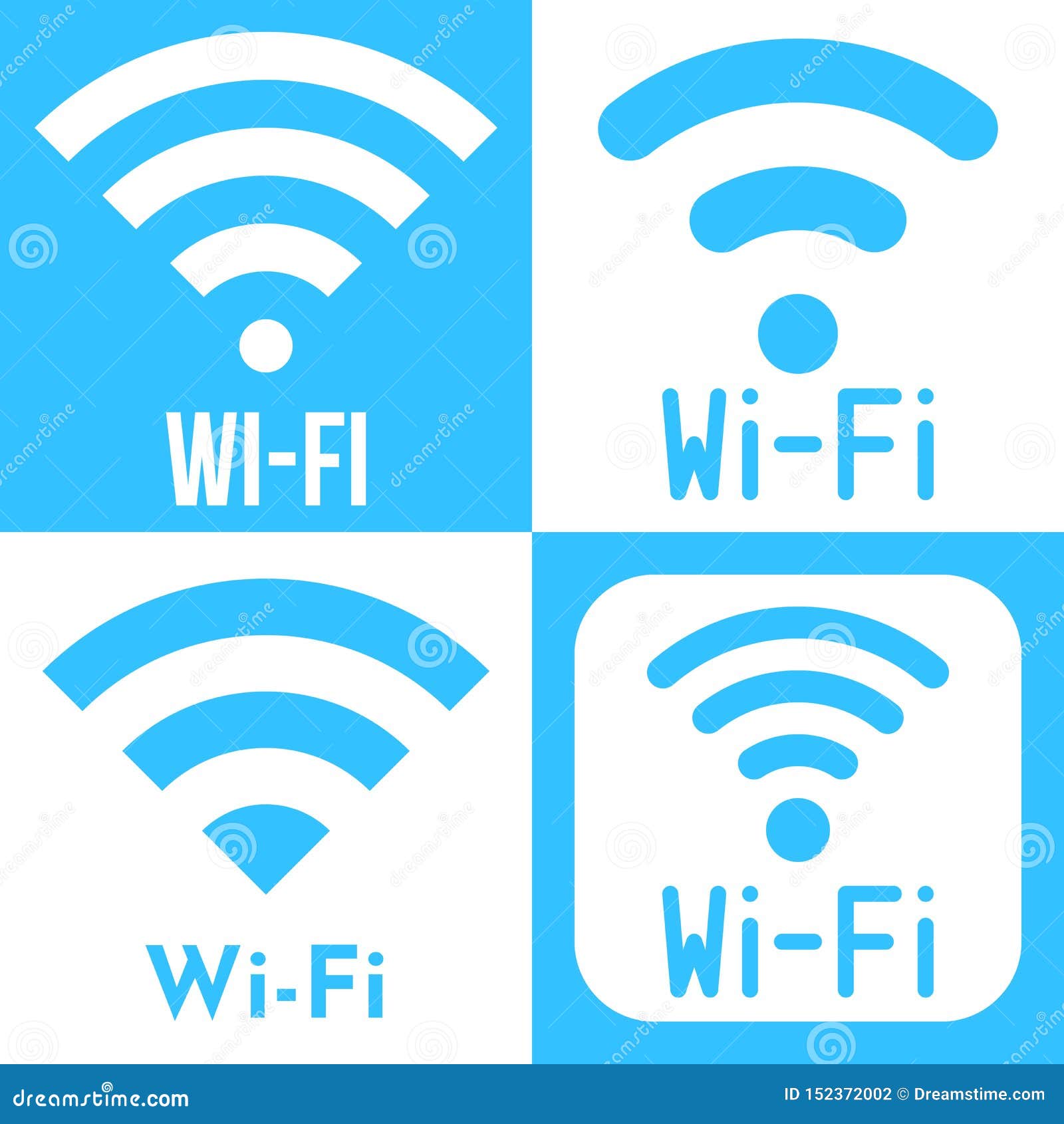 WiFi Symbol Icon, Wireless Local Area Networking Vector Stock Vector ...