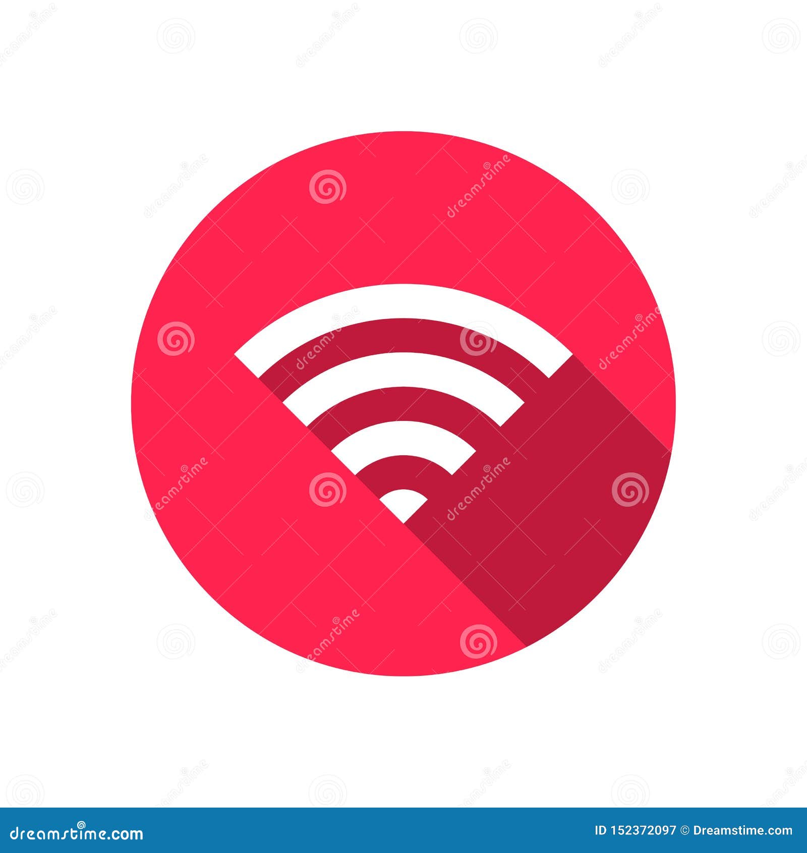 WiFi Symbol Icon, Wireless Local Area Networking Vector Stock Vector ...