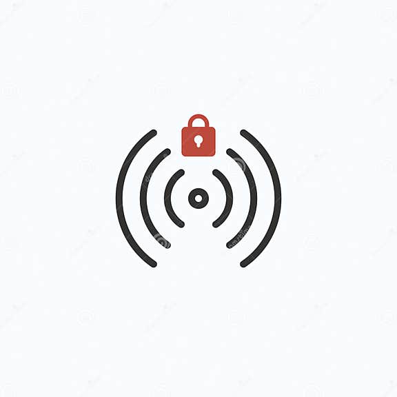 Wifi Symbol and Lock Icon. Blocked Wireless Internet Signal. Wi-Fi ... Wifi Symbol and Lock Icon. Blocked Wireless Internet Signal. Wi-Fi ...