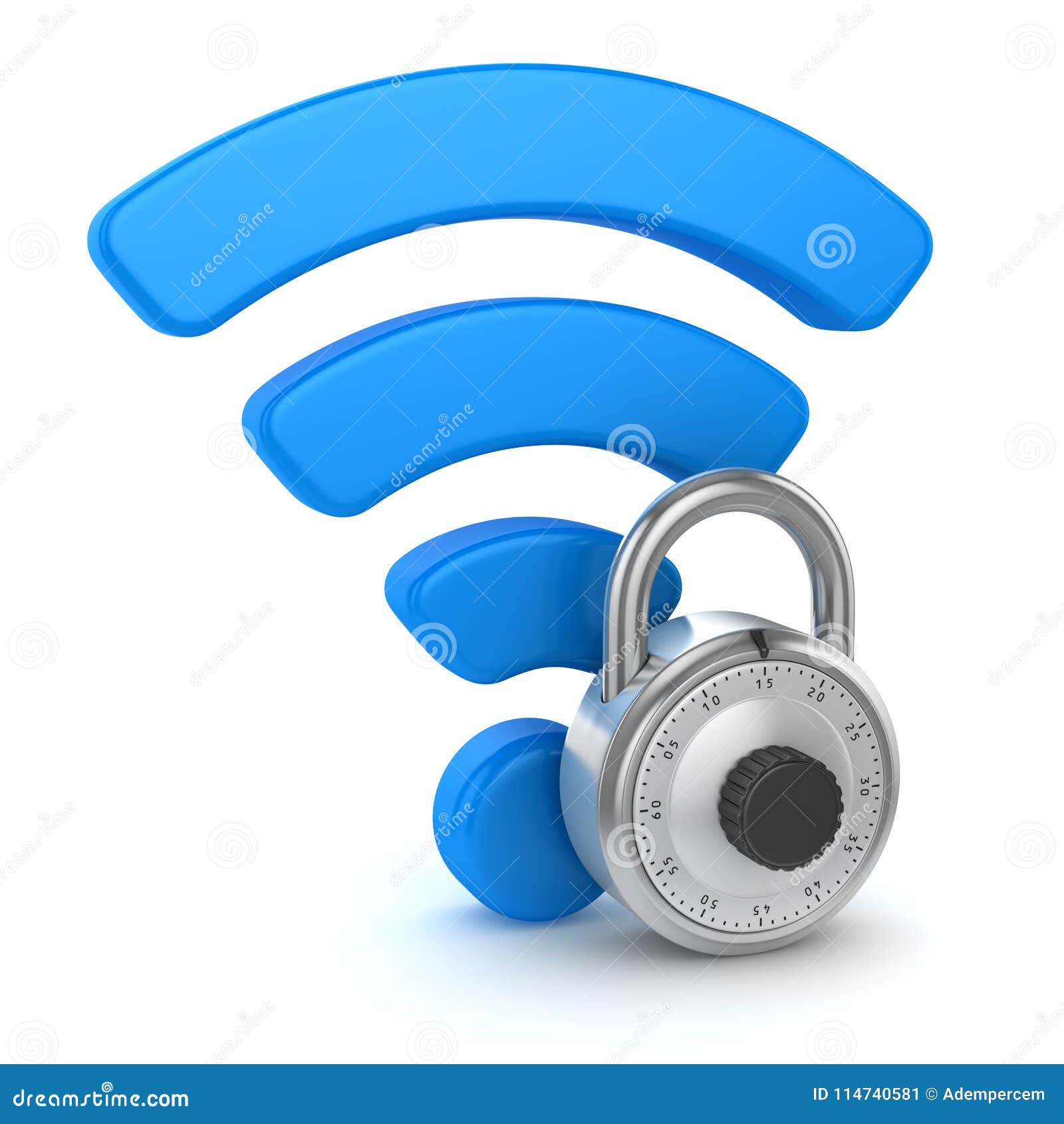 Wifi Symbol and Lock stock illustration. Illustration of login - 114740581