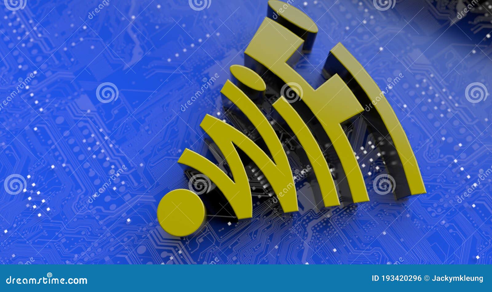 Wifi Symbol Technology Modern High Tech Communication Stock Photo ...