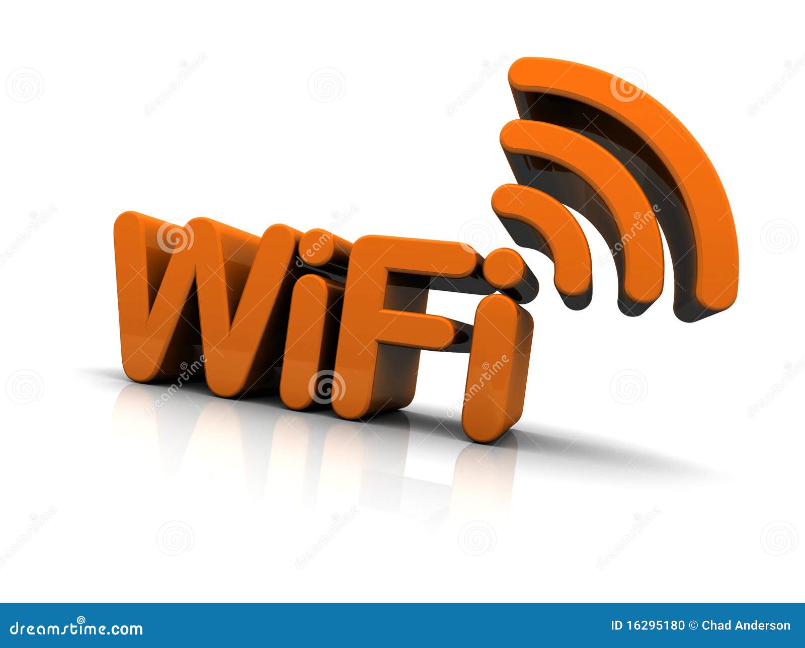 WiFi Text With Antenna Icon Stock Photography | CartoonDealer.com #16295180