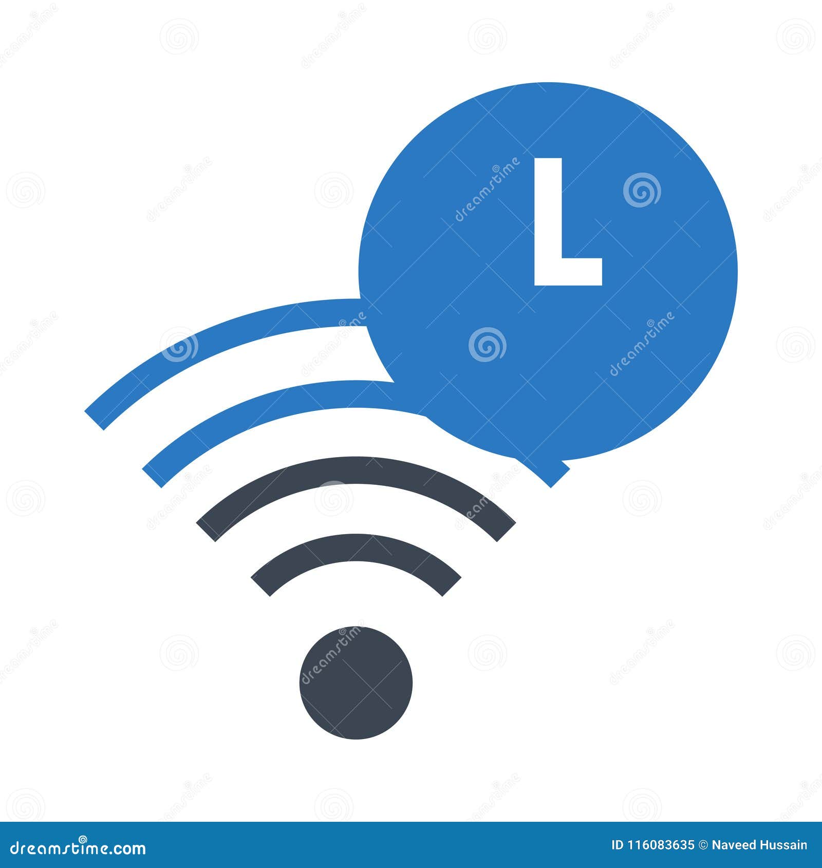 Wifi Time Glyphs Double Color Icon Stock Illustration - Illustration of ...