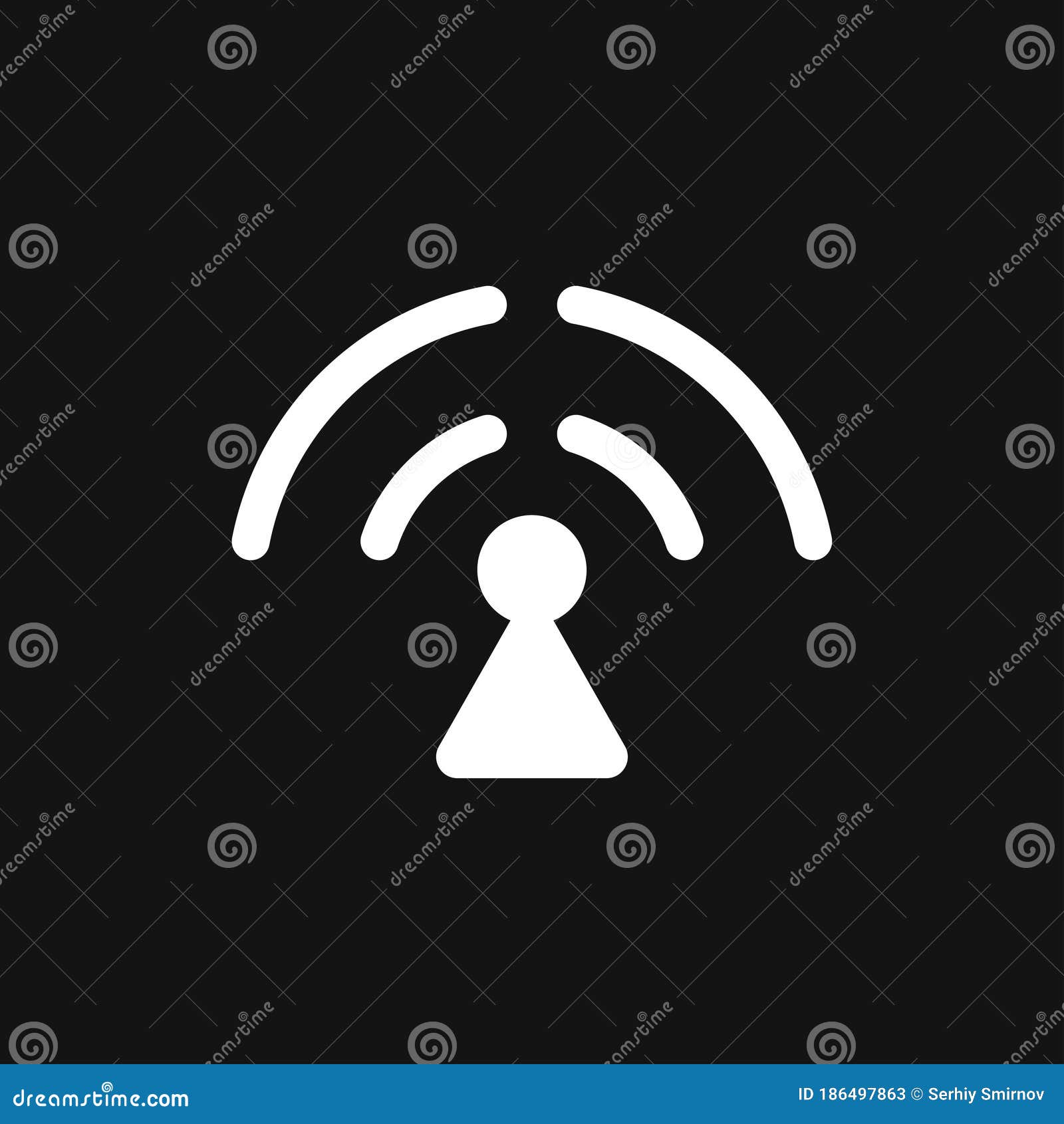 Wifi Vector Icon. Computer and Network Connections Symbol Isolated on ...