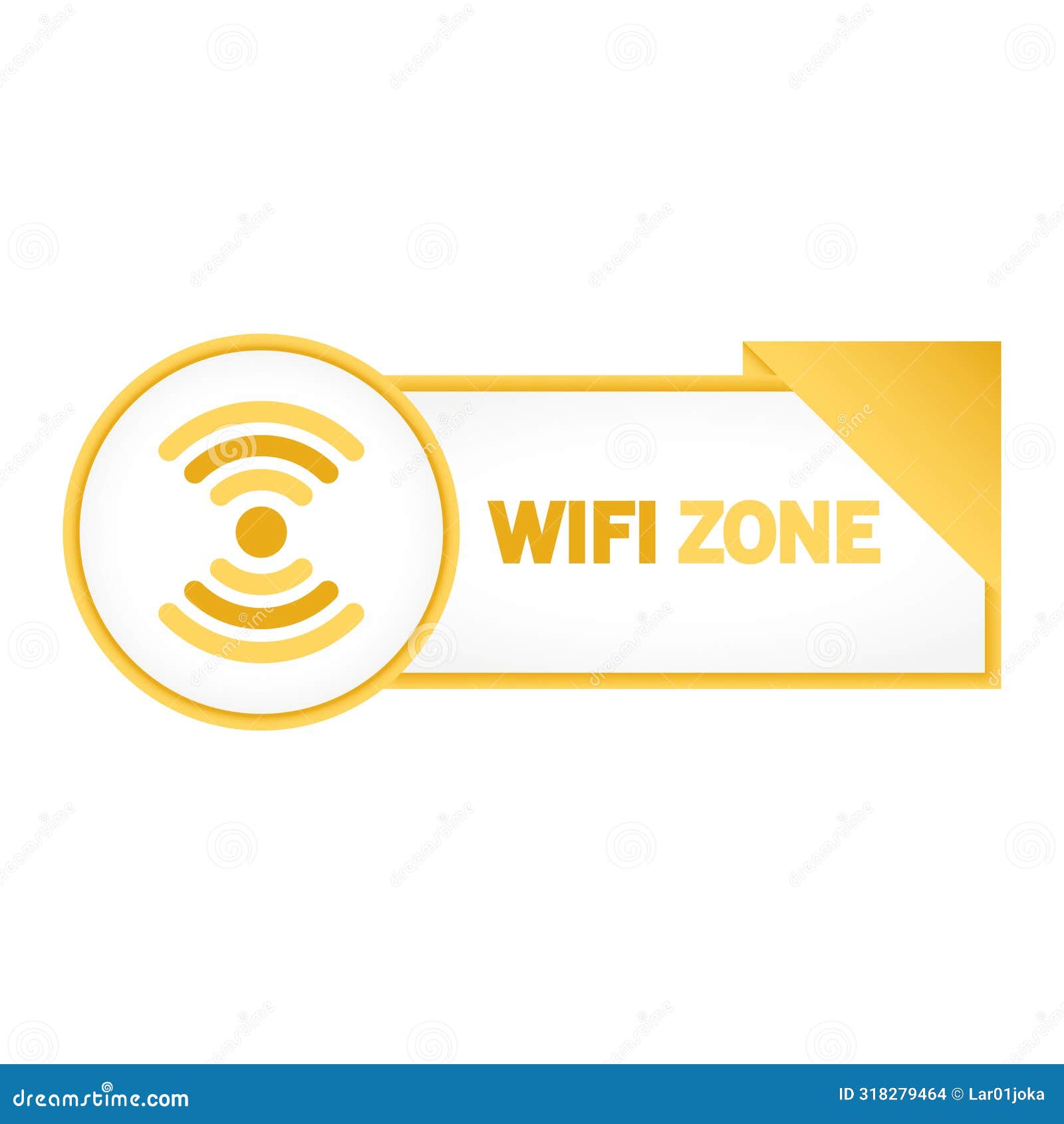 Wifi zone label Vector stock vector. Illustration of wifi - 318279464