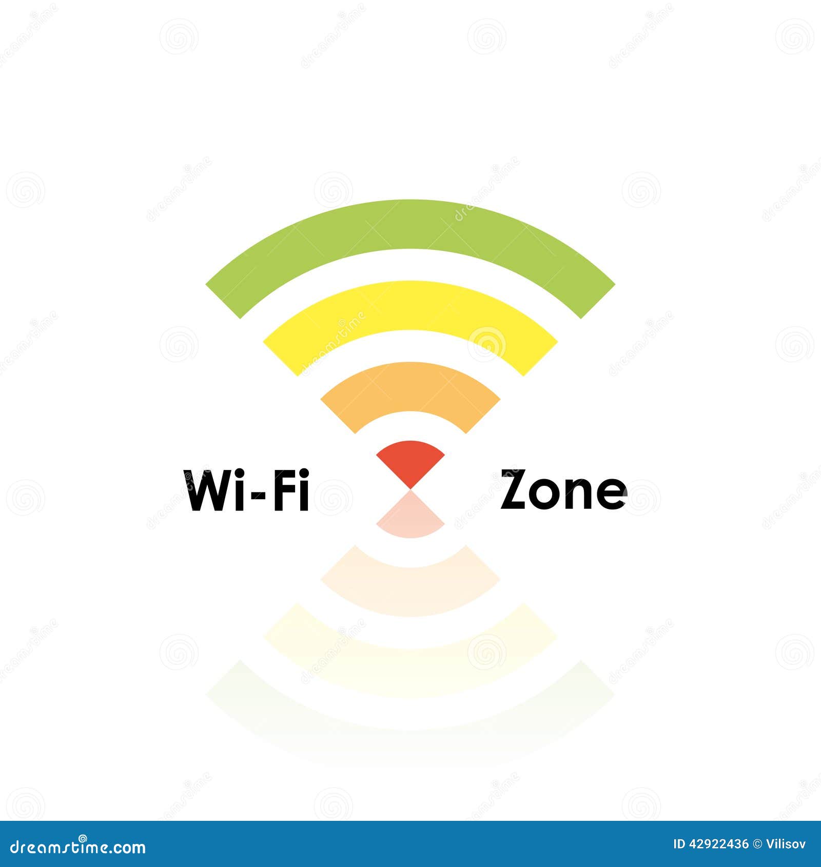 Wifi zone stock vector. Illustration of remote, radio - 42922436