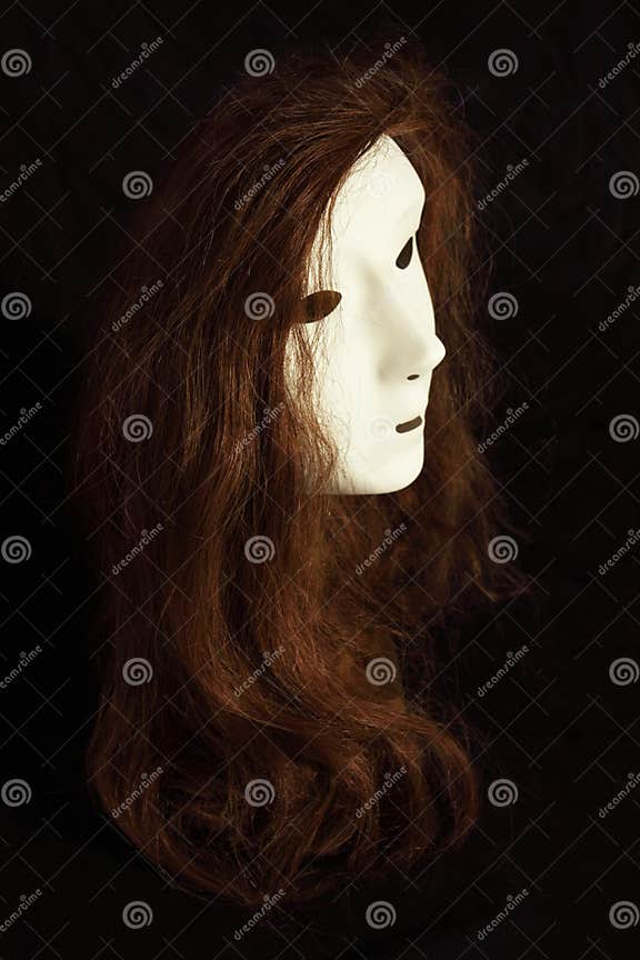 Wig on mask stock image. Image of cover, colorful, decorated - 15649715