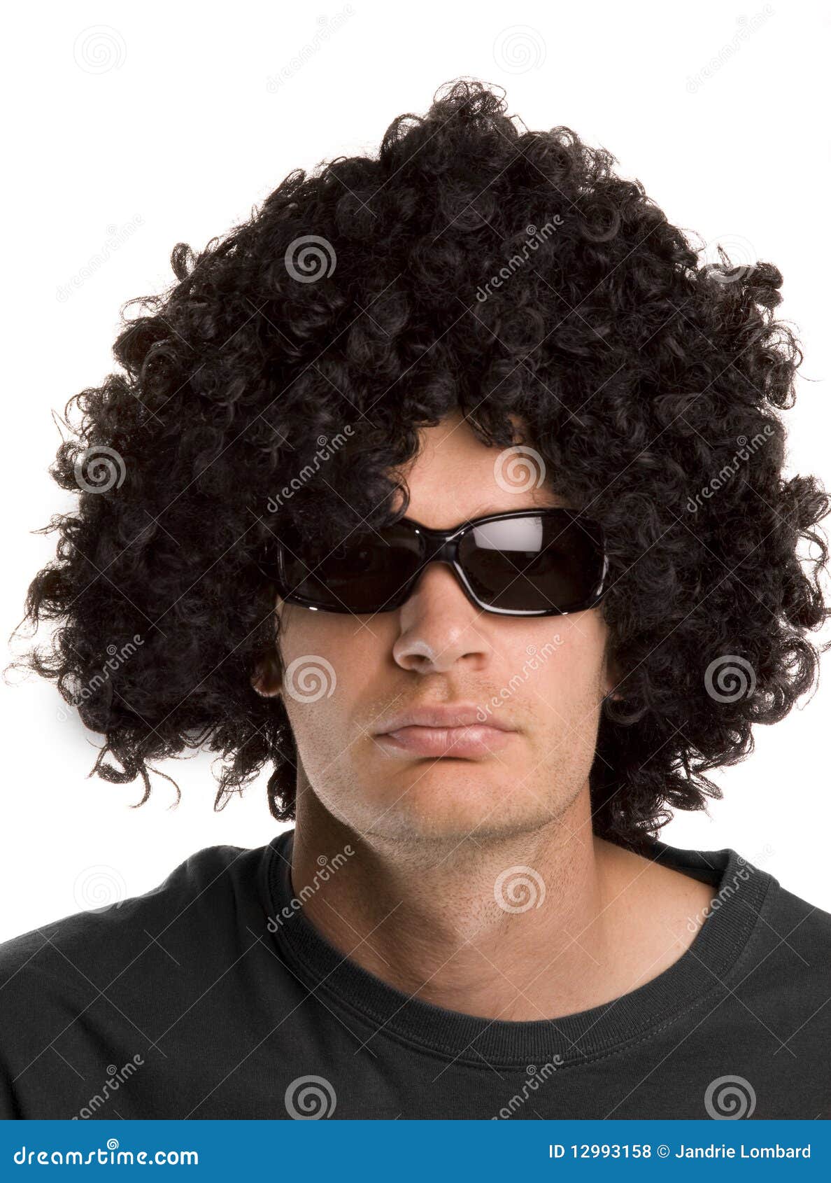 Wig and sunnies stock photo. Image of humour, black, young - 12993158