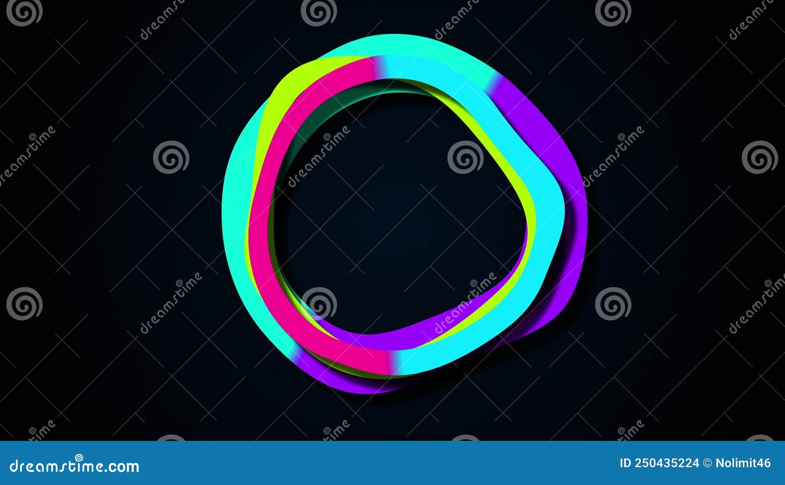 Wiggle colorful circles stock illustration. Illustration of colorful ...