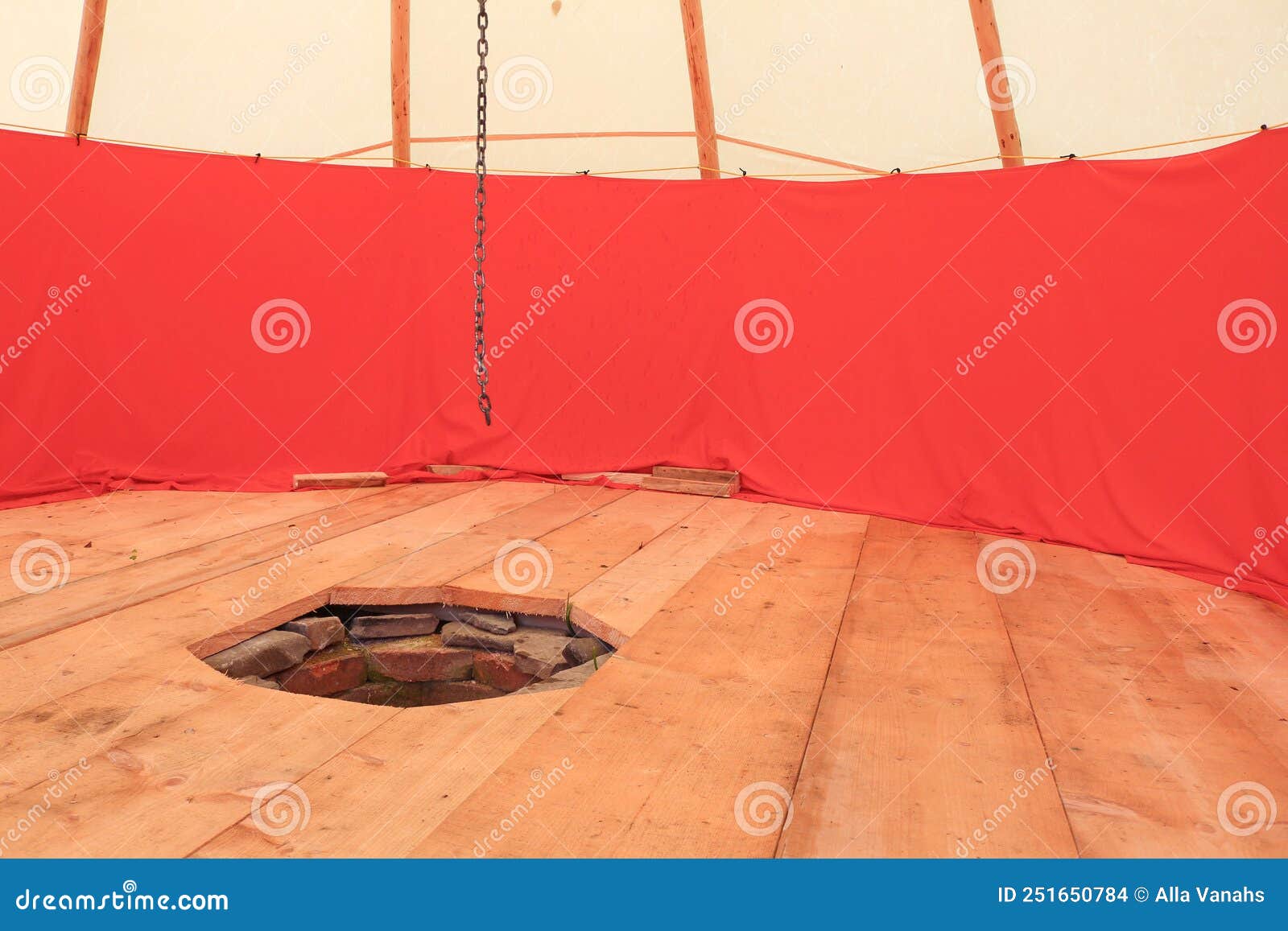 Wigwam from inside stock photo. Image of tree, house - 251650784