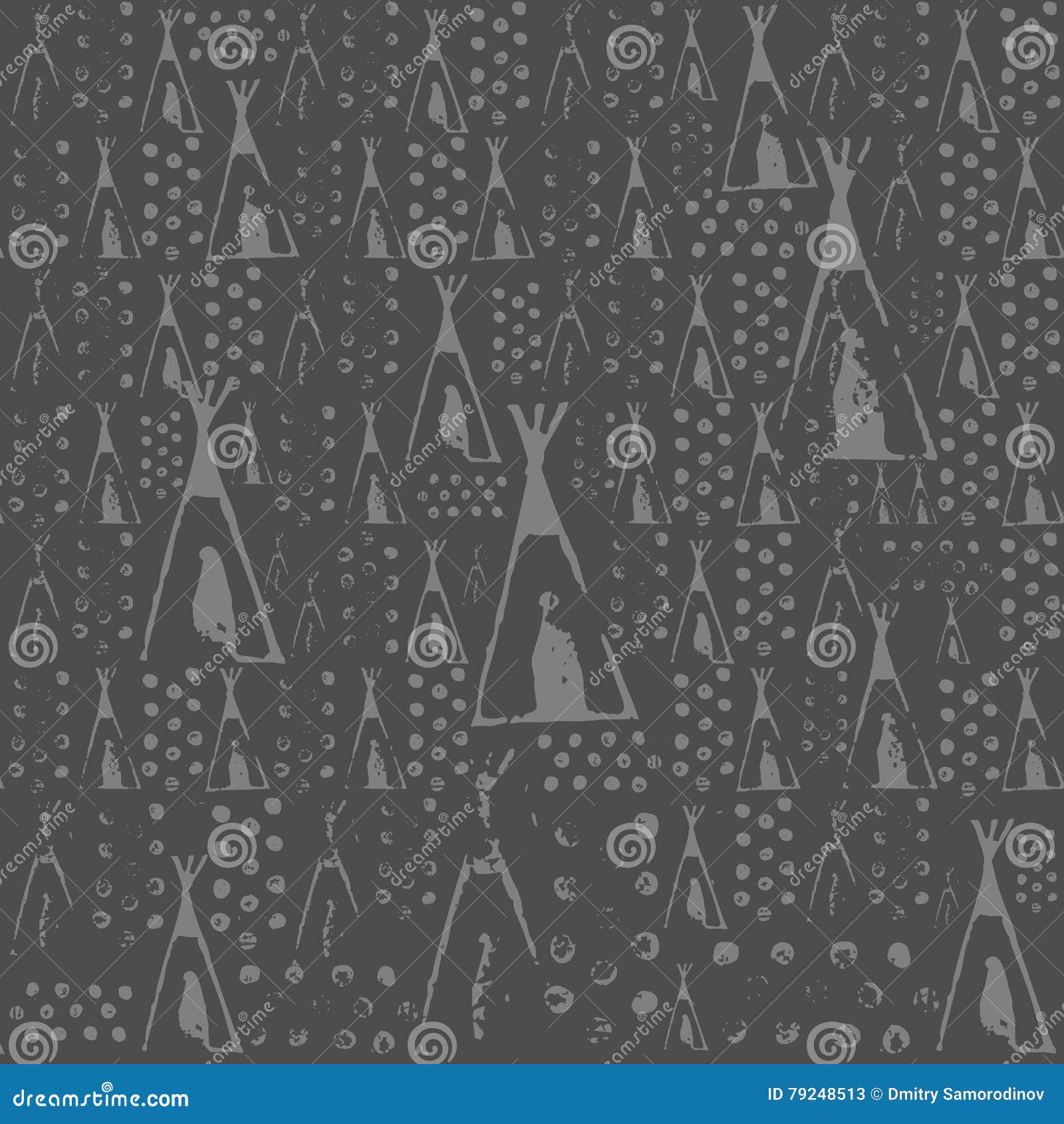 Wigwam seamless texture stock illustration. Illustration of arrow ...