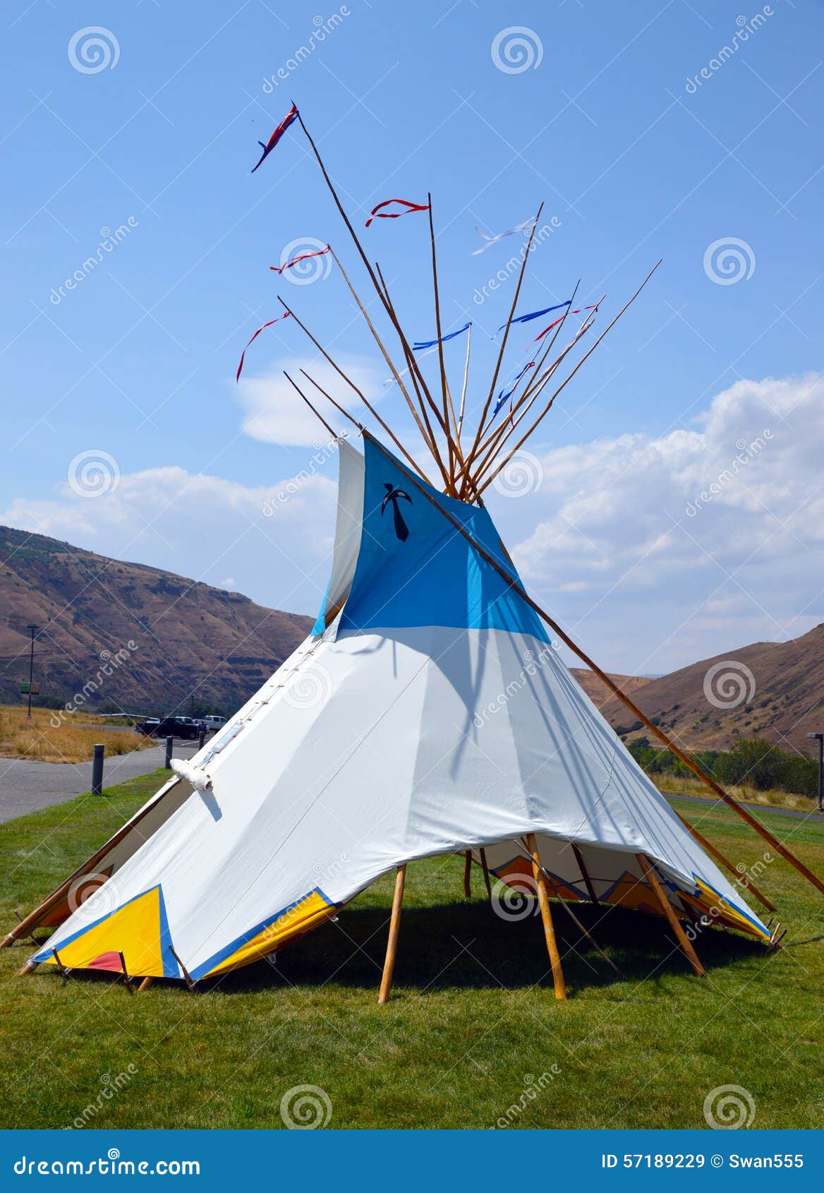 Wigwam teepee. stock image. Image of indigenous, mountain - 57189229
