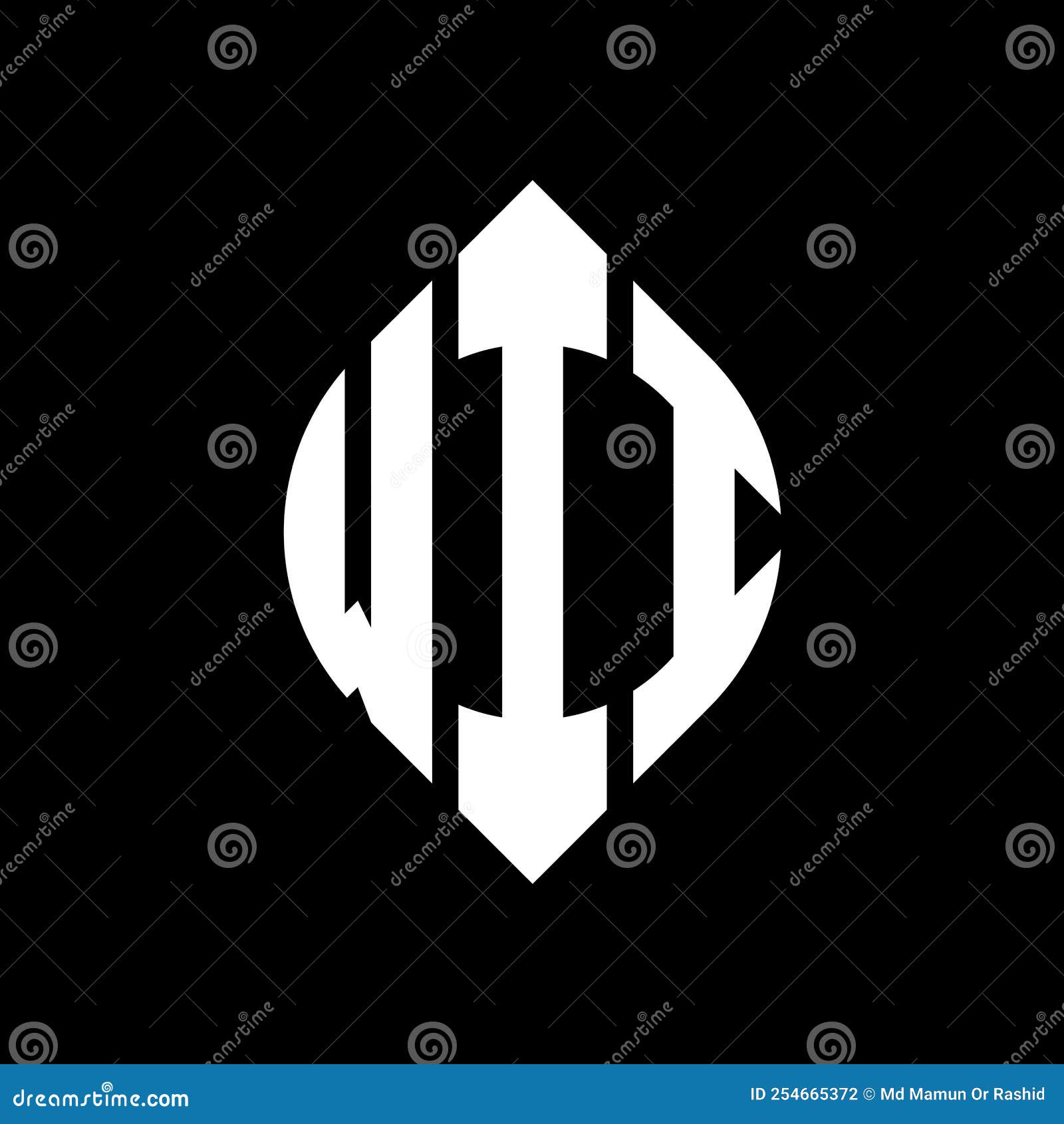 WII Circle Letter Logo Design with Circle and Ellipse Shape. WII ...