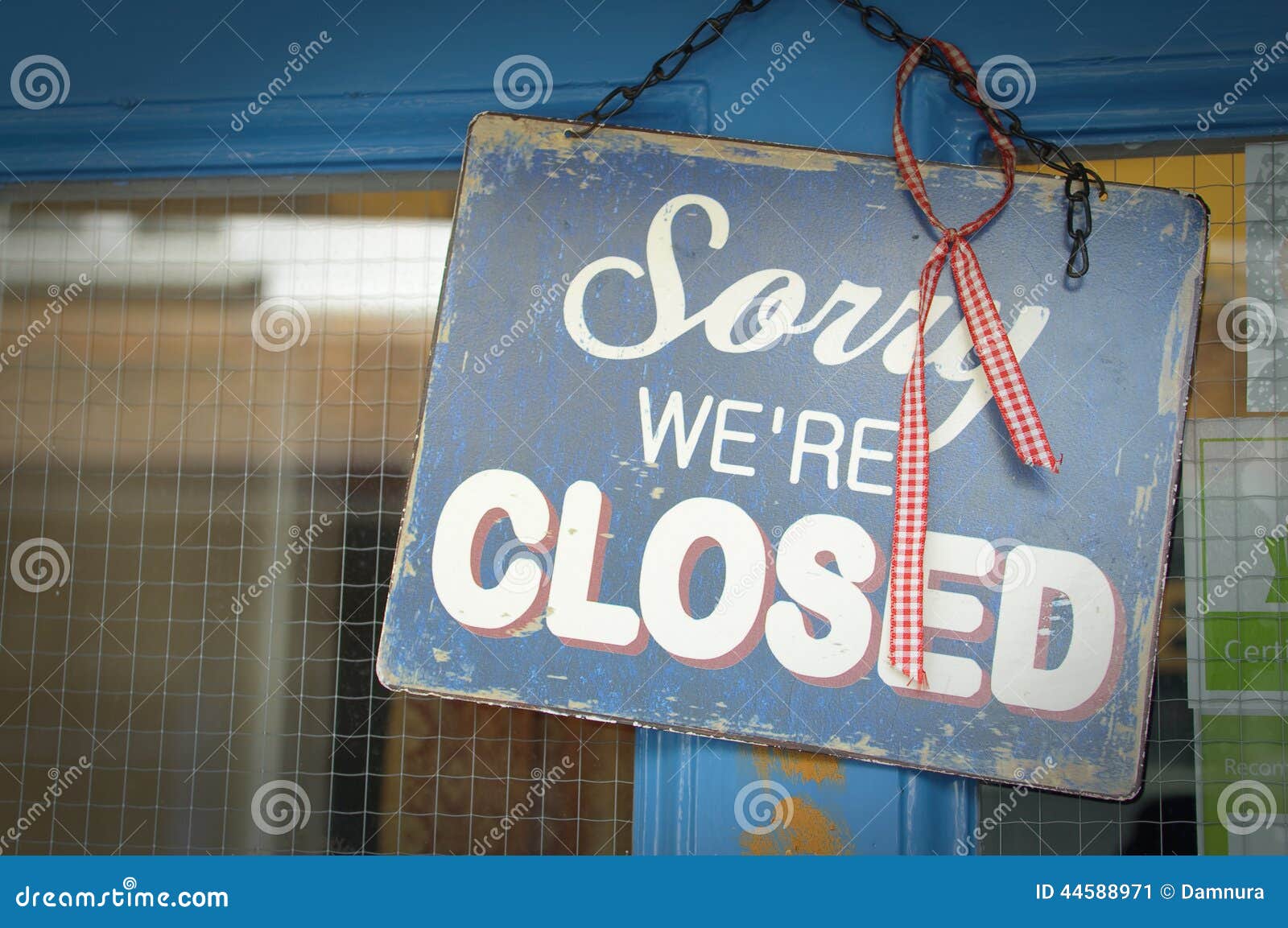 Wij zijn gesloten stock afbeelding. Image of gesloten - 44588971