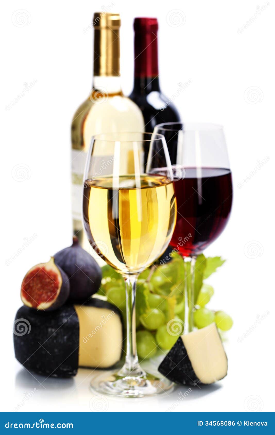 Wijn, druif en kaas stock foto. Image of fles, voorgerecht - 34568086