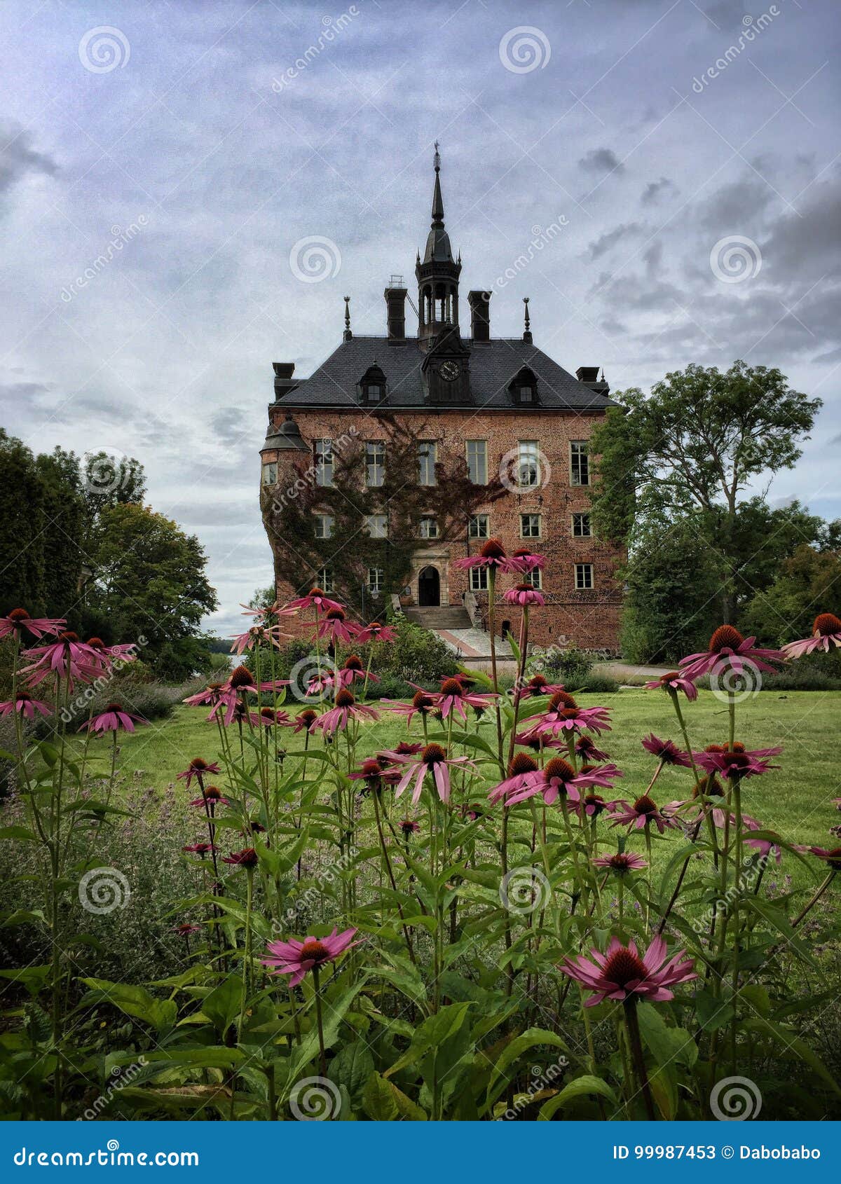 Wik castle in sweden stock image. Image of noble, elegant - 99987453