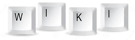 Wiki keys stock vector. Illustration of download, isolated - 10281369