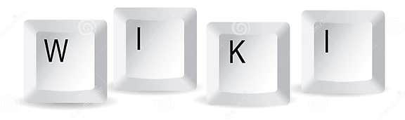 Wiki keys stock vector. Illustration of download, isolated - 10281369